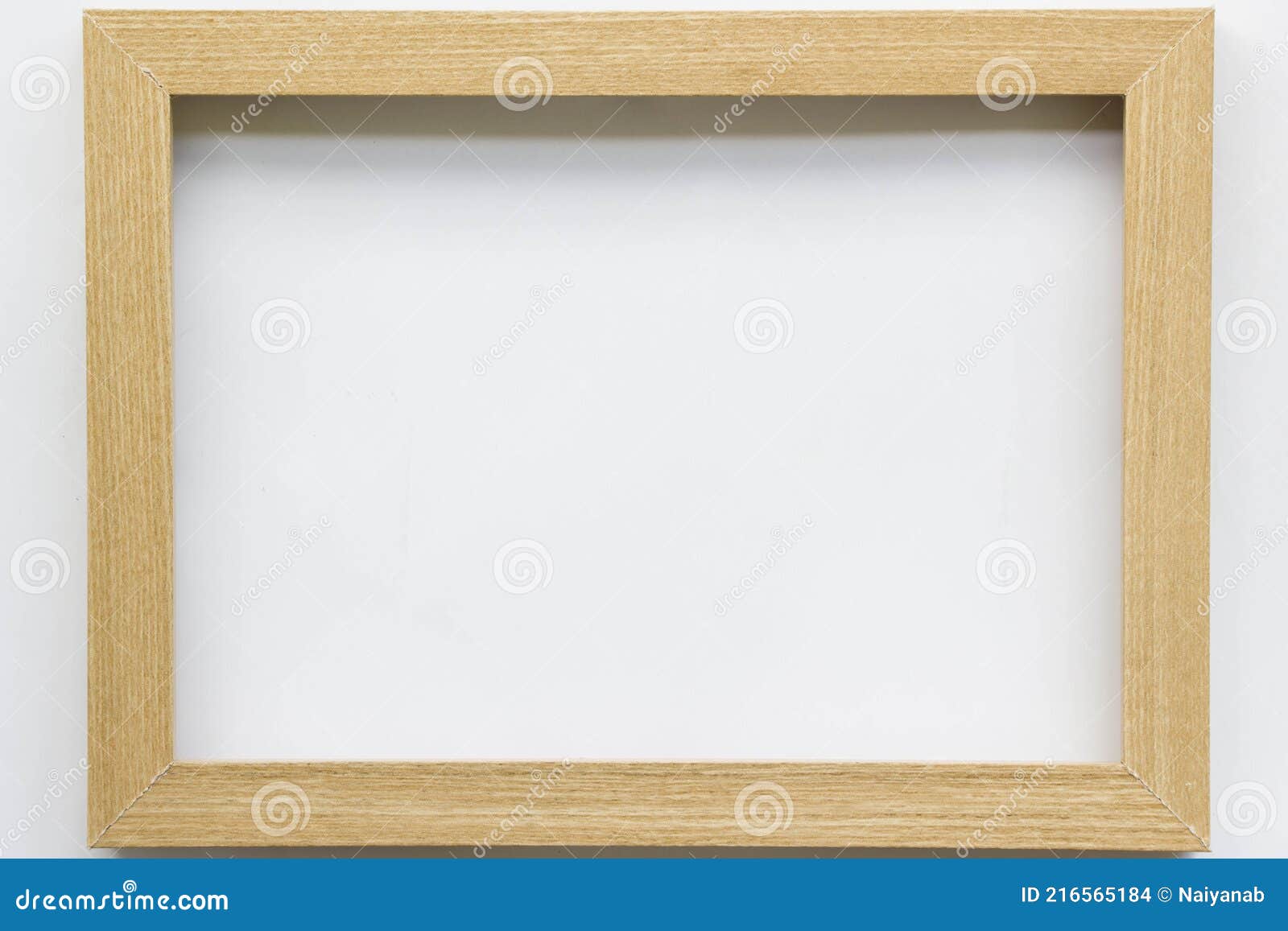 Wooden rectangle frame stock photo. Image of border - 216565184