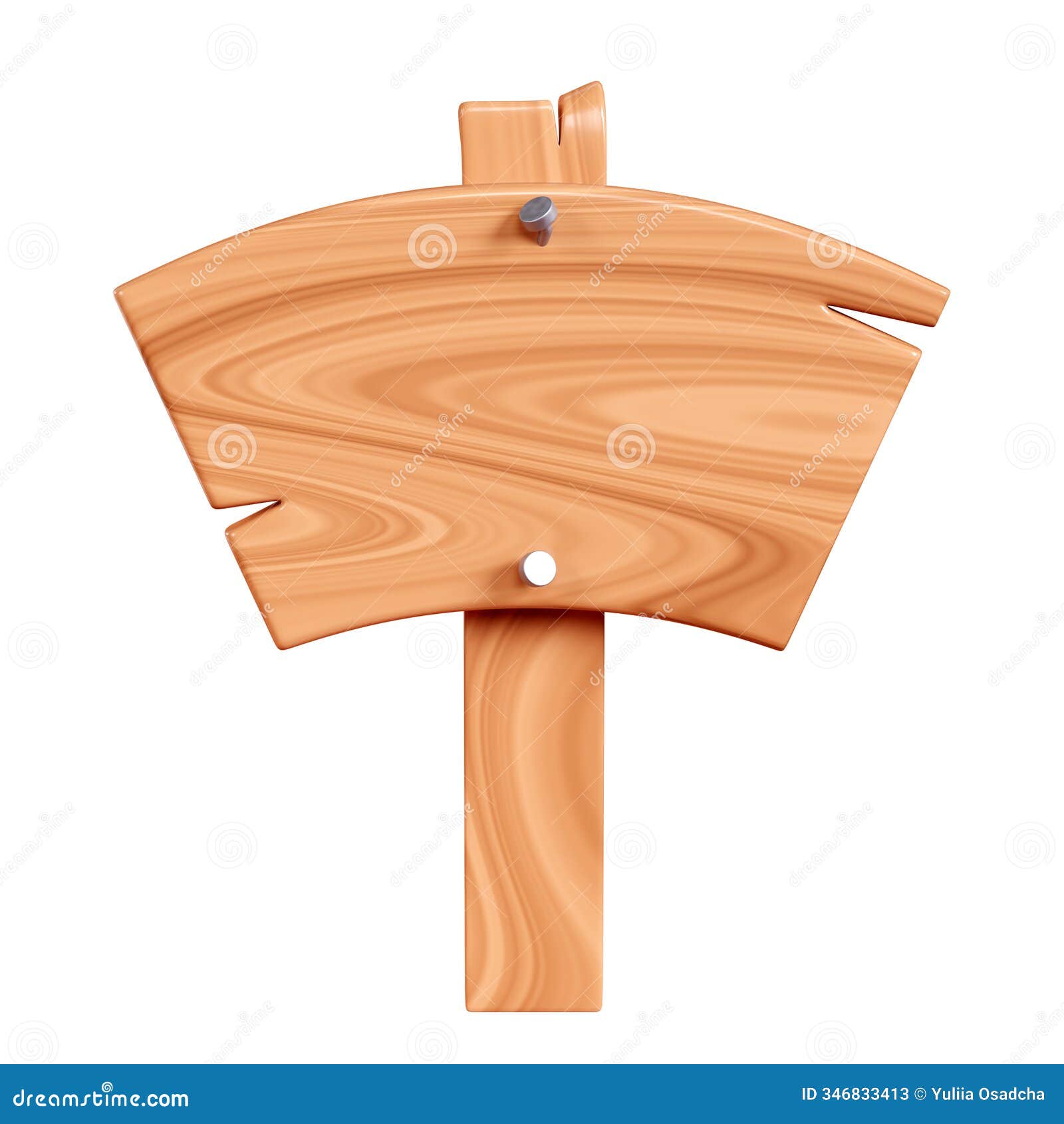 Wooden Rectangular Frame Made Of Sea Driftwood And Vines. Hand Drawn ...