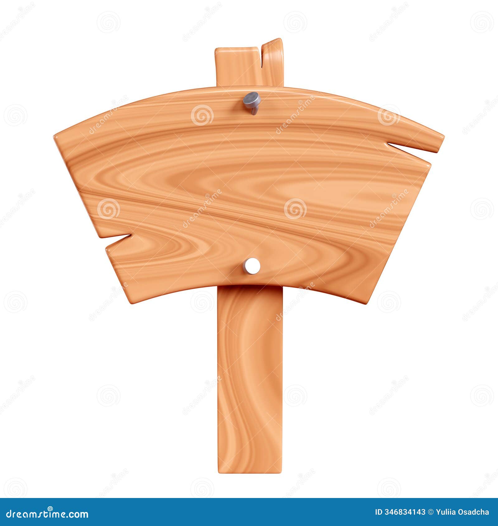 Wooden Rectangular Frame Made Of Sea Driftwood And Vines. Hand Drawn ...