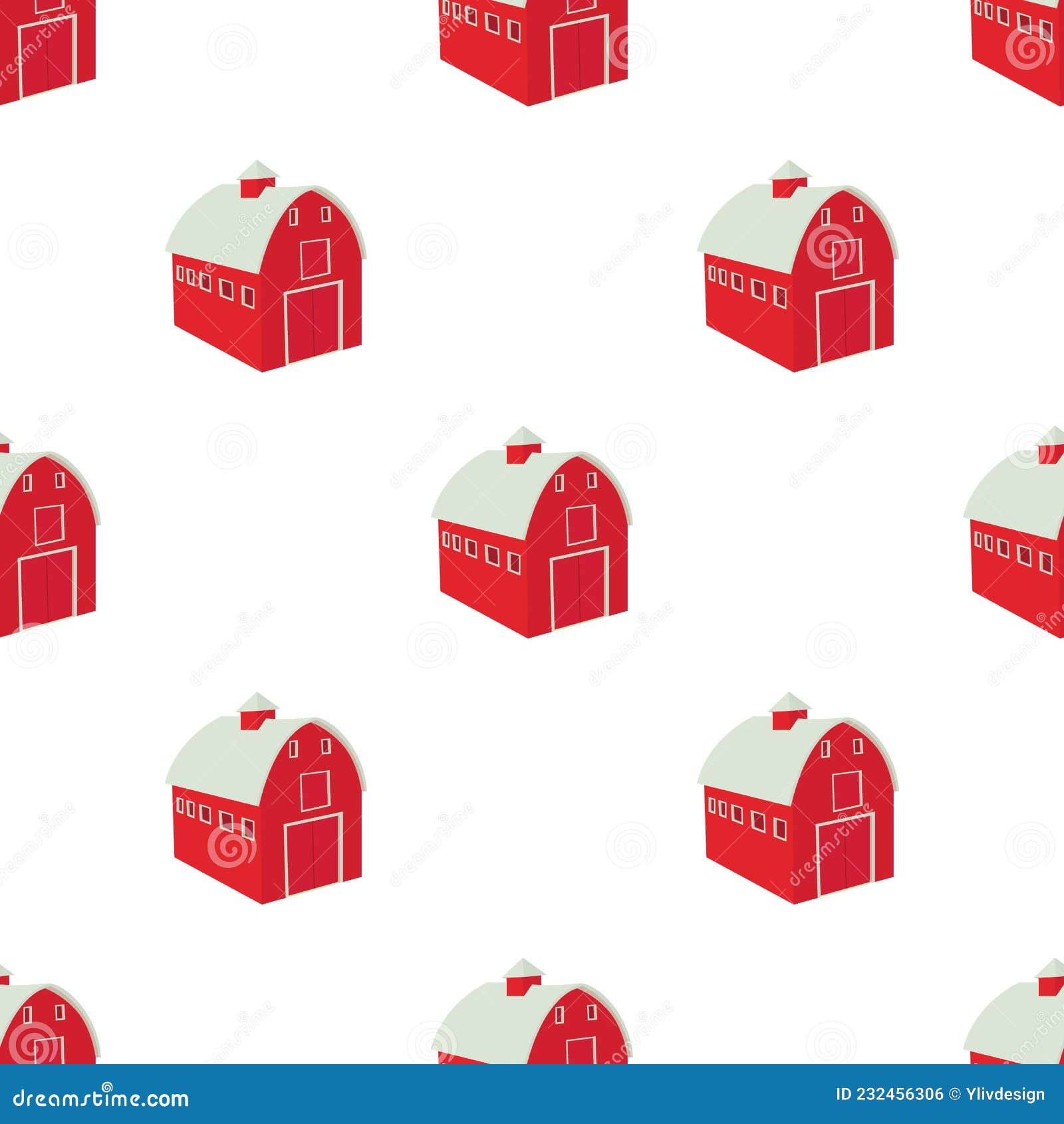 Wooden Red Barn Pattern Seamless Vector Stock Vector - Illustration of ...