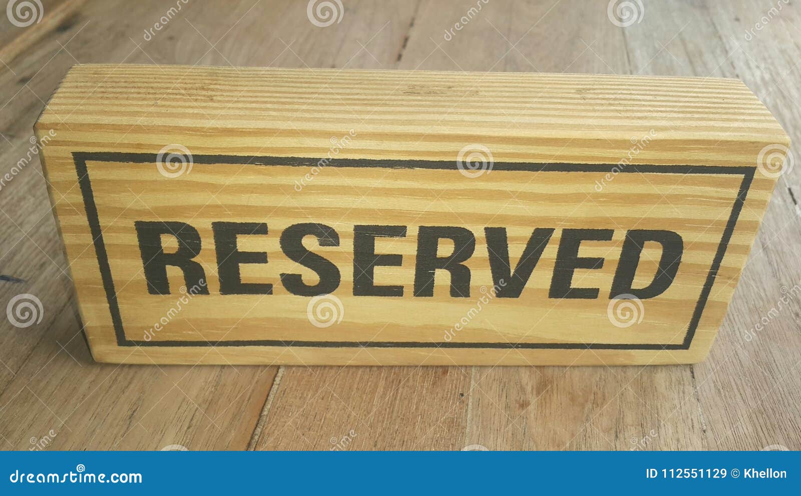 Wooden reserved sign stock image. Image of wooden, wood - 112551129
