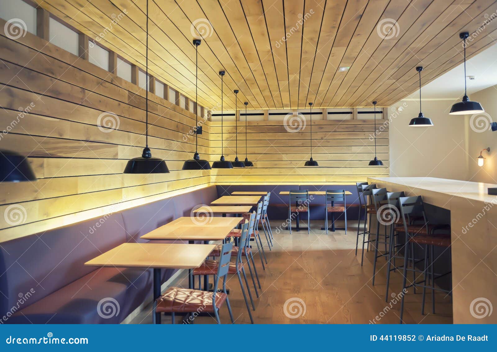 Wooden restaurant stock photo. Image of design, home - 44119852