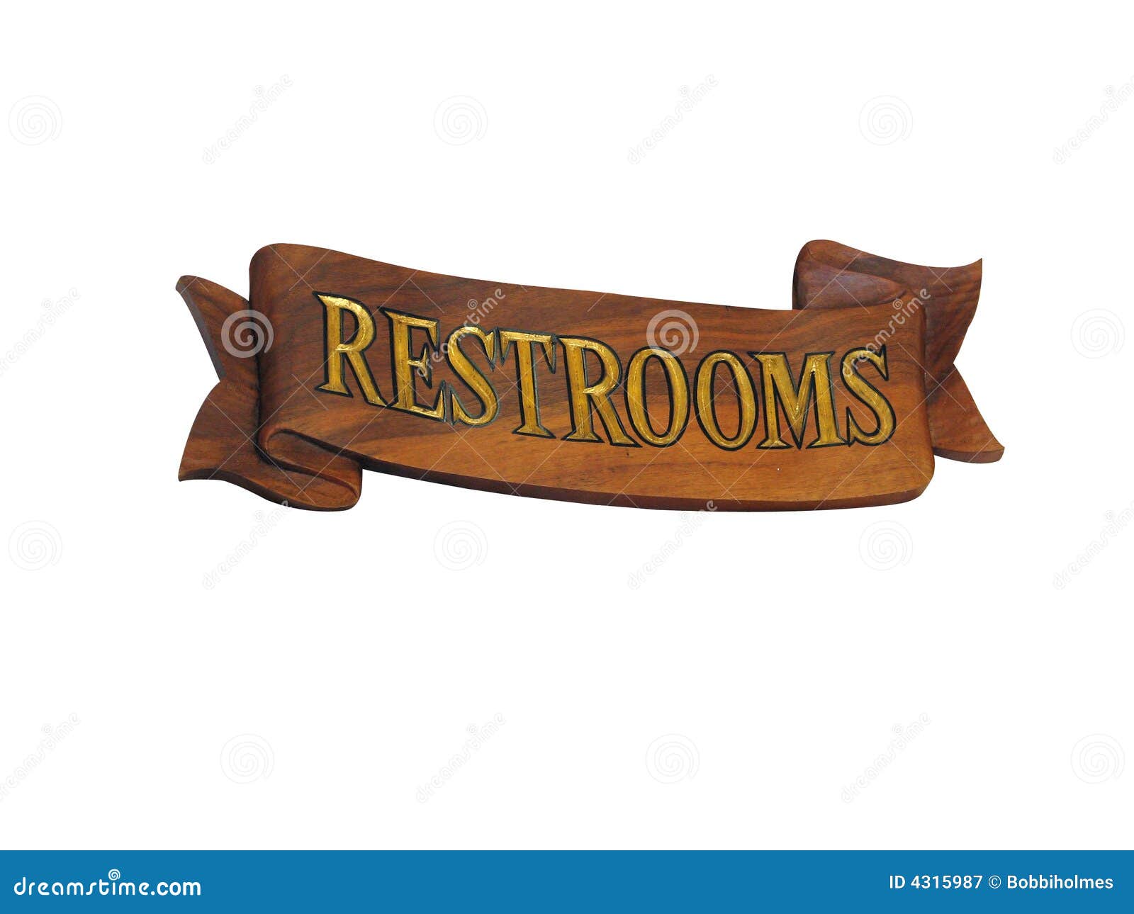 Wooden Restroom Nautical Sign Stock Image - Image of natical, bathroom ...