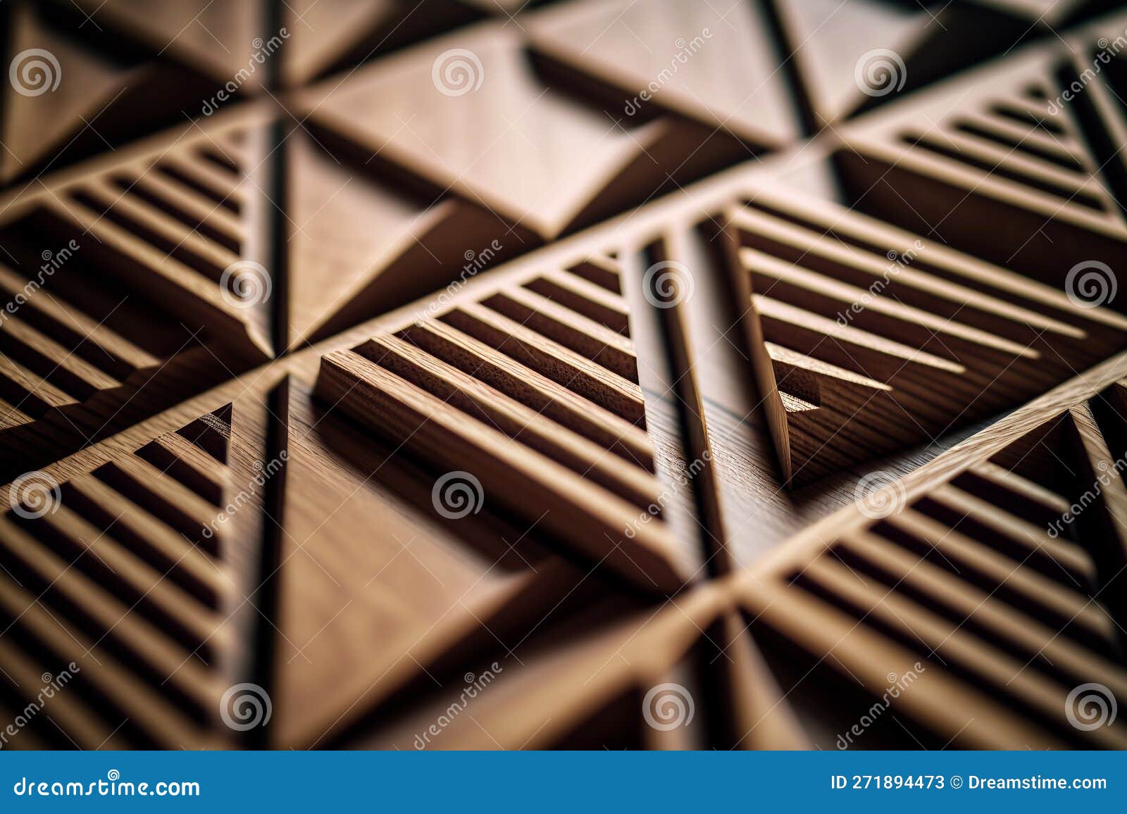 Wooden Rhombus Abstract Texture Background Generative AI Stock ...