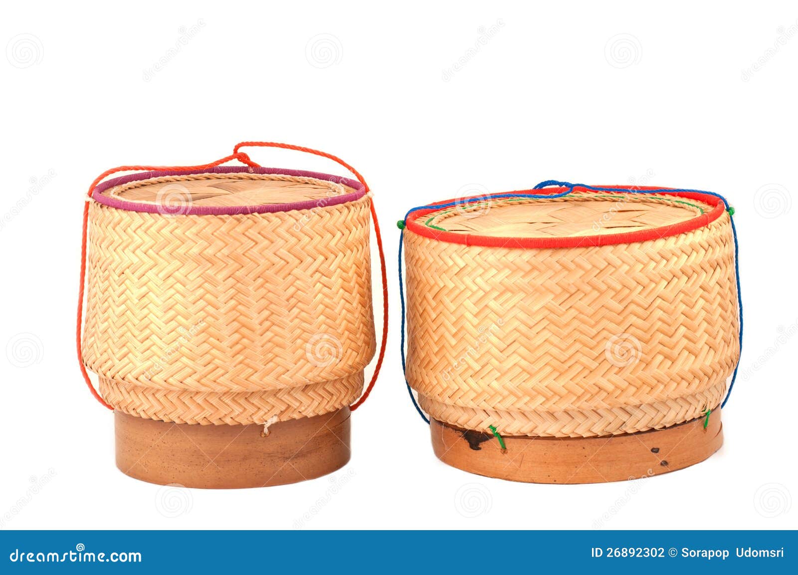 Wooden rice box thai style stock photo. Image of dinner - 26892302