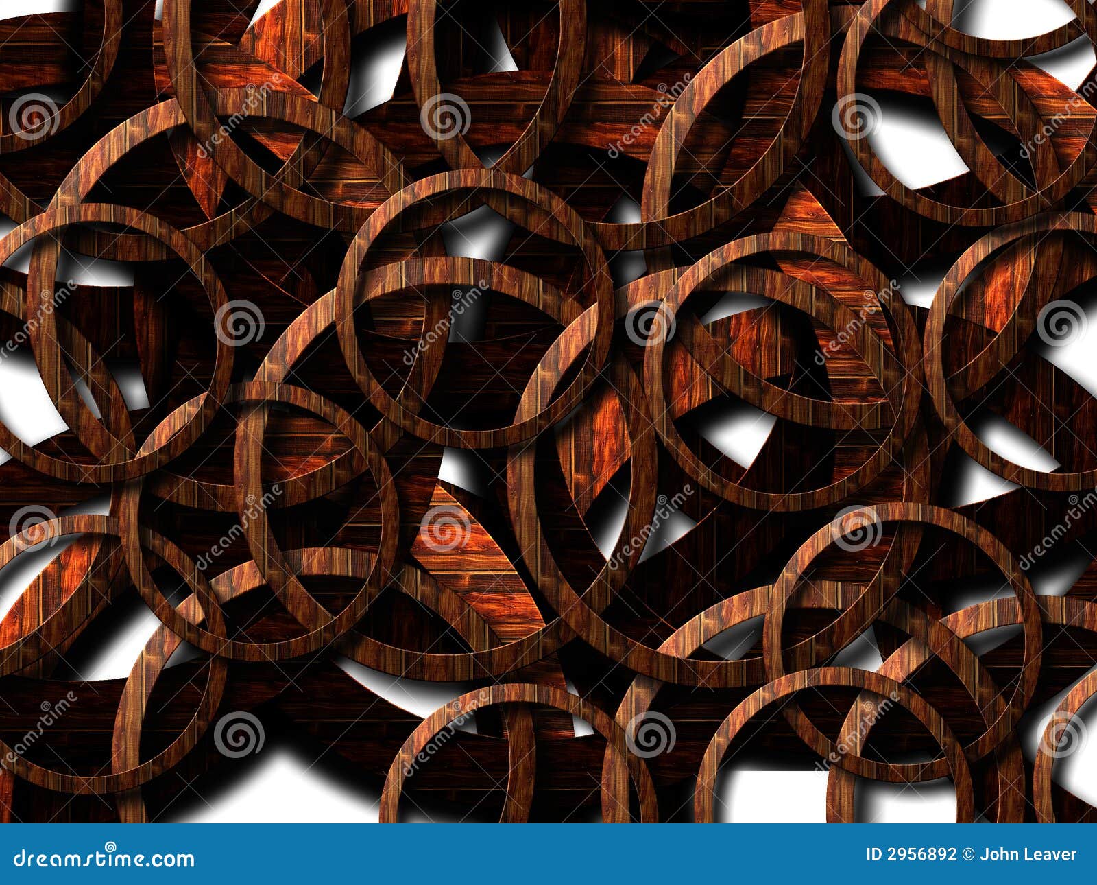 Wooden rings stock illustration. Illustration of unique - 2956892