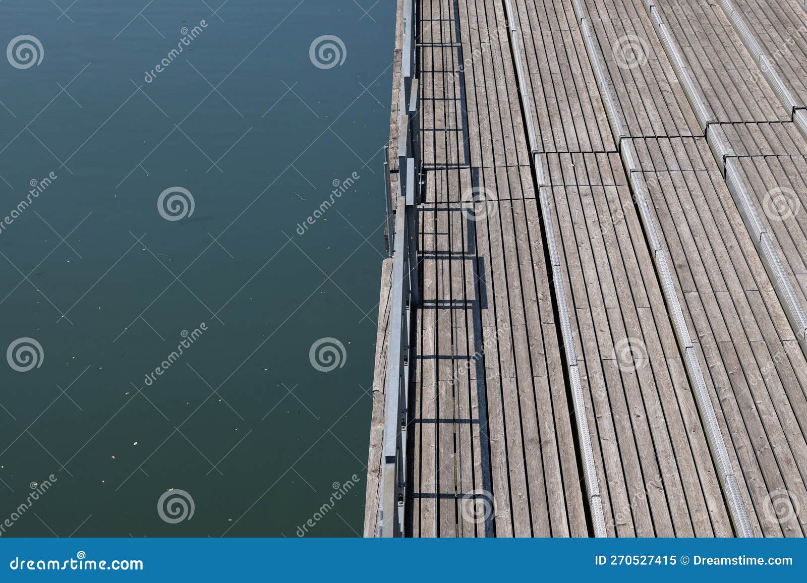 Wooden River Boardwalk stock image. Image of minimalism - 270527415