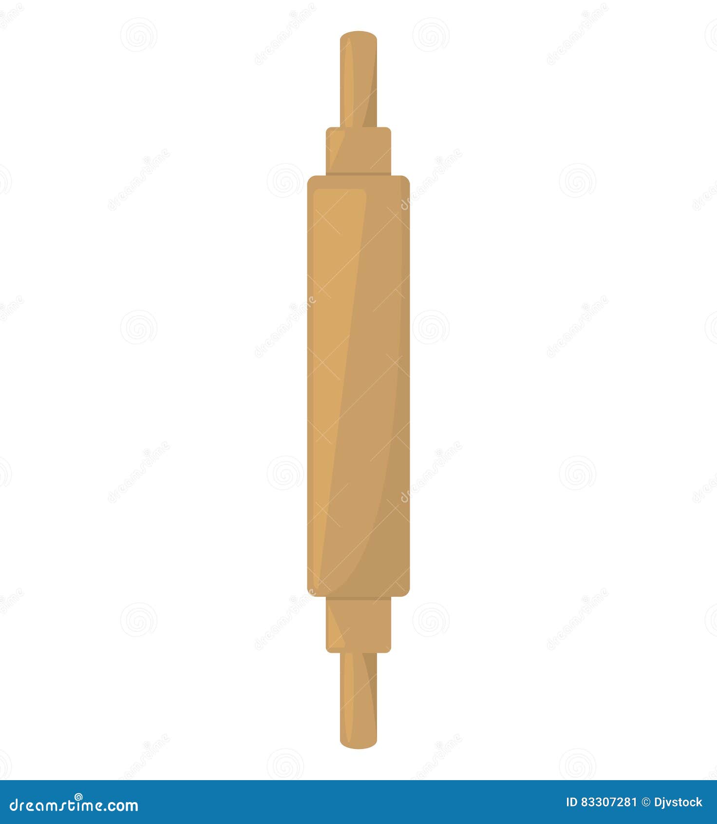 Wooden Roller Kitchen and Cooking Utensils Stock Illustration ...