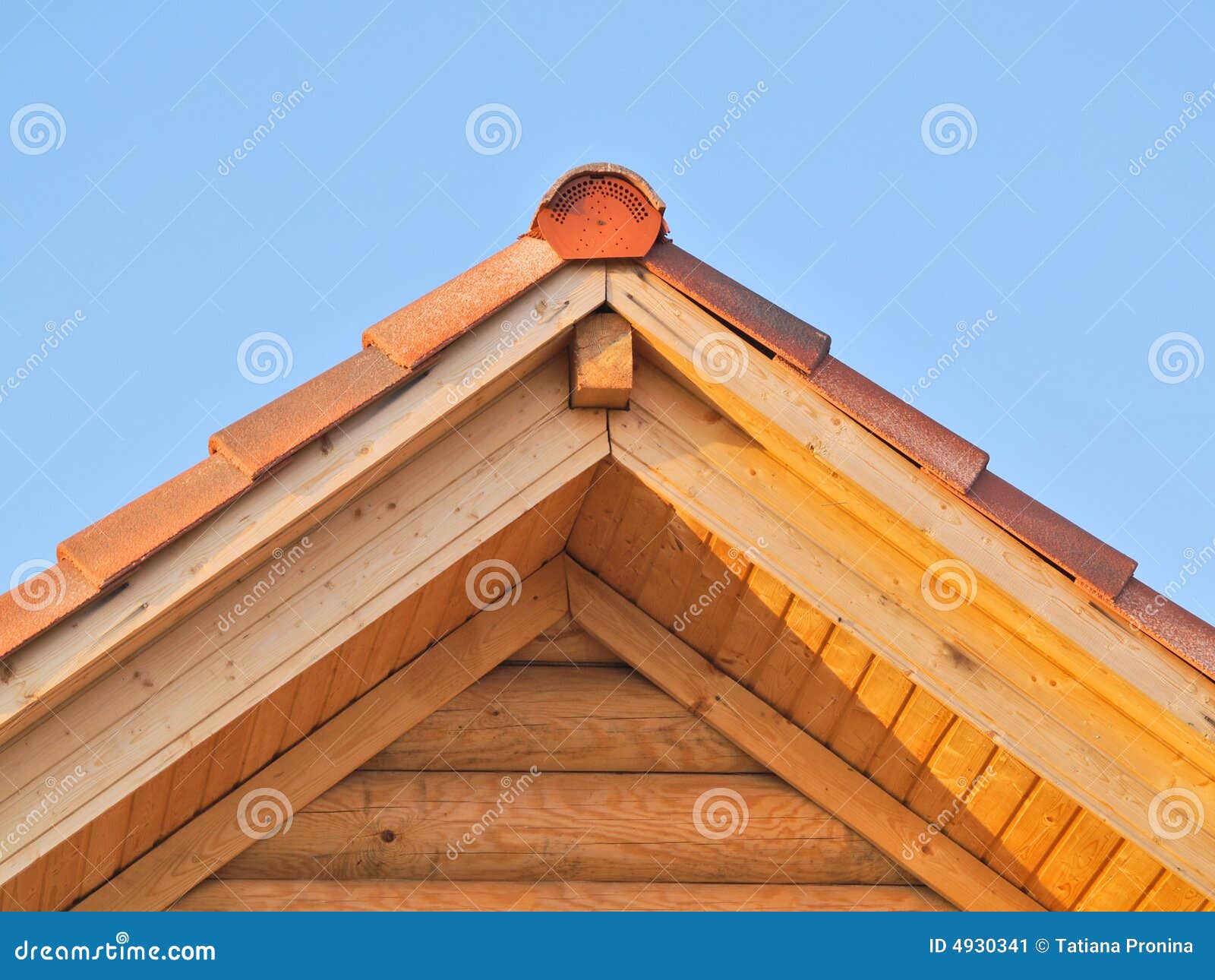 Wooden roof stock image. Image of design, planks, lumber - 4930341