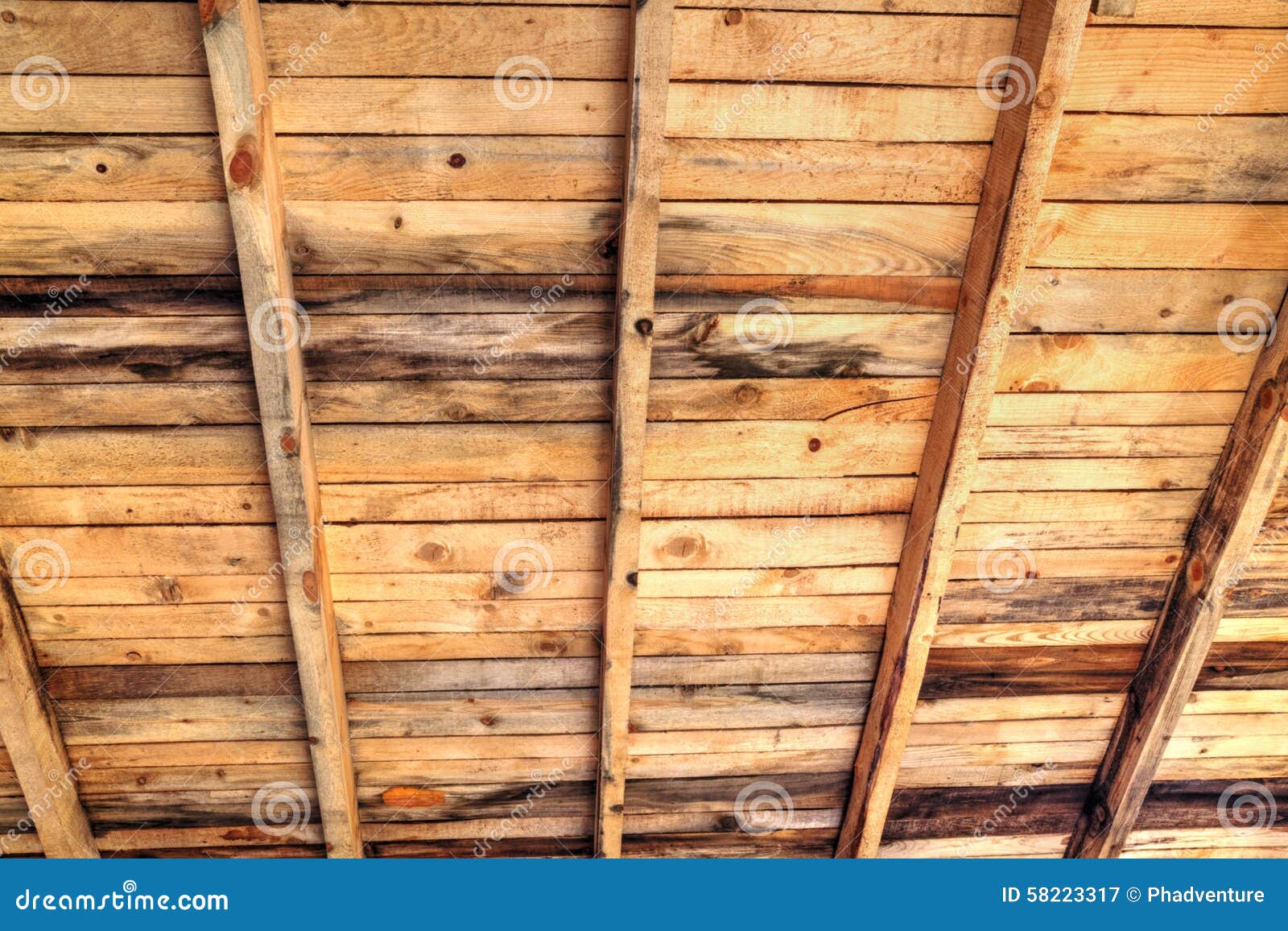 Wooden roof inside stock image. Image of grunge, element - 58223317