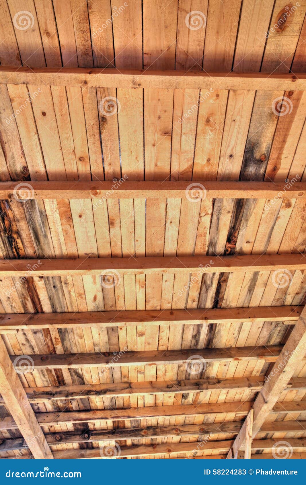 Wooden roof inside stock image. Image of boards, residential - 58224283