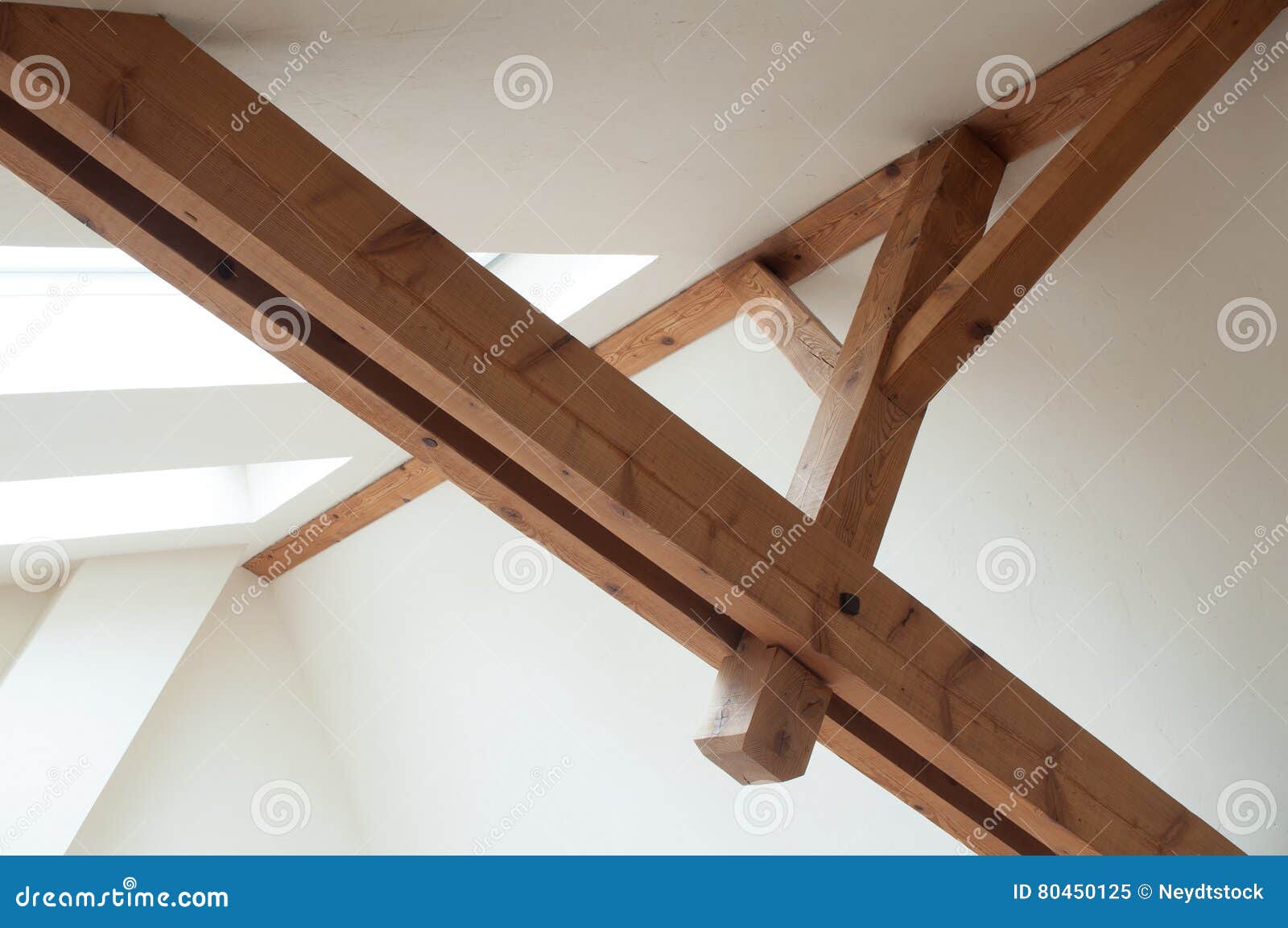 Wooden roof structure stock image. Image of design, retail - 80450125