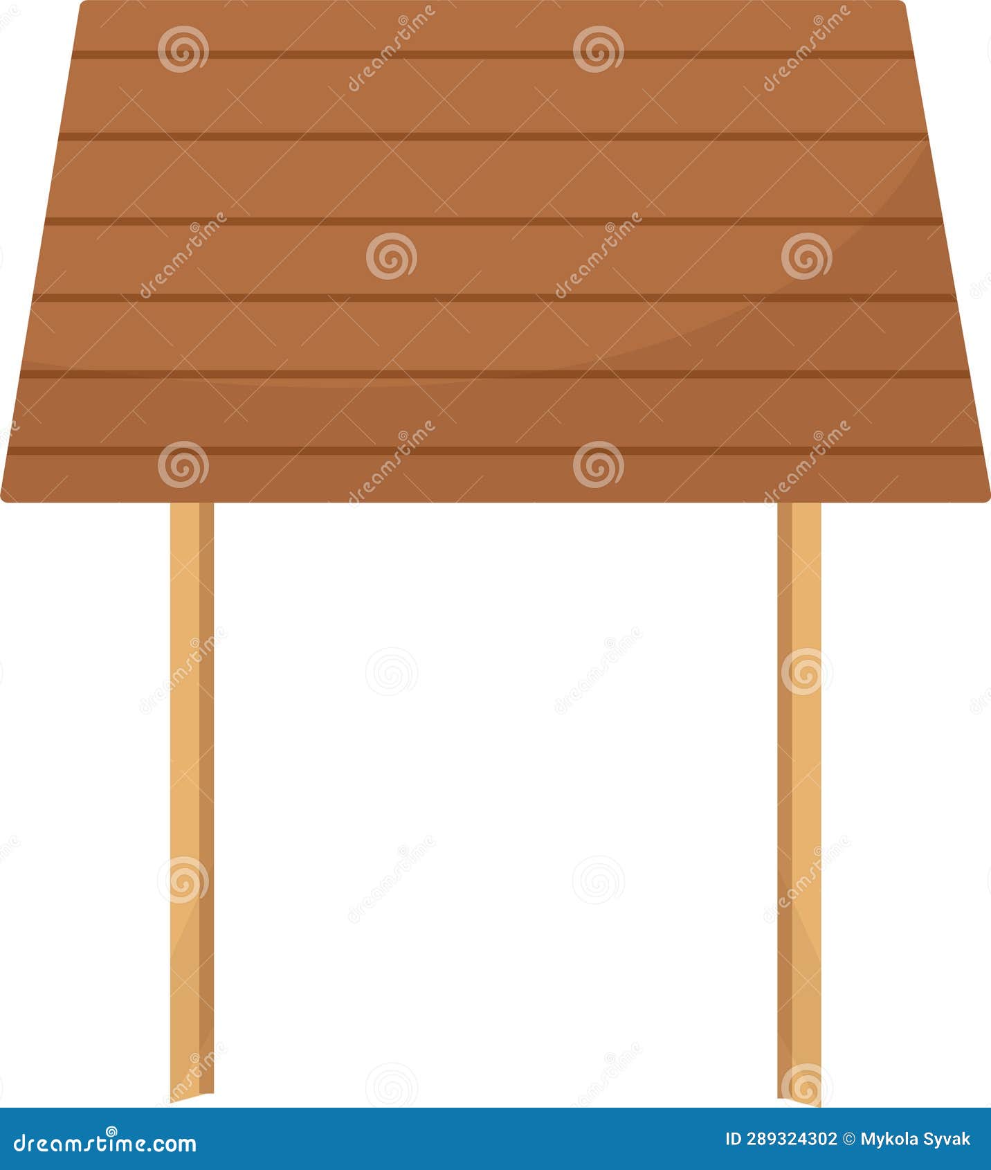 Wooden Roof Structure stock vector. Illustration of wood - 289324302