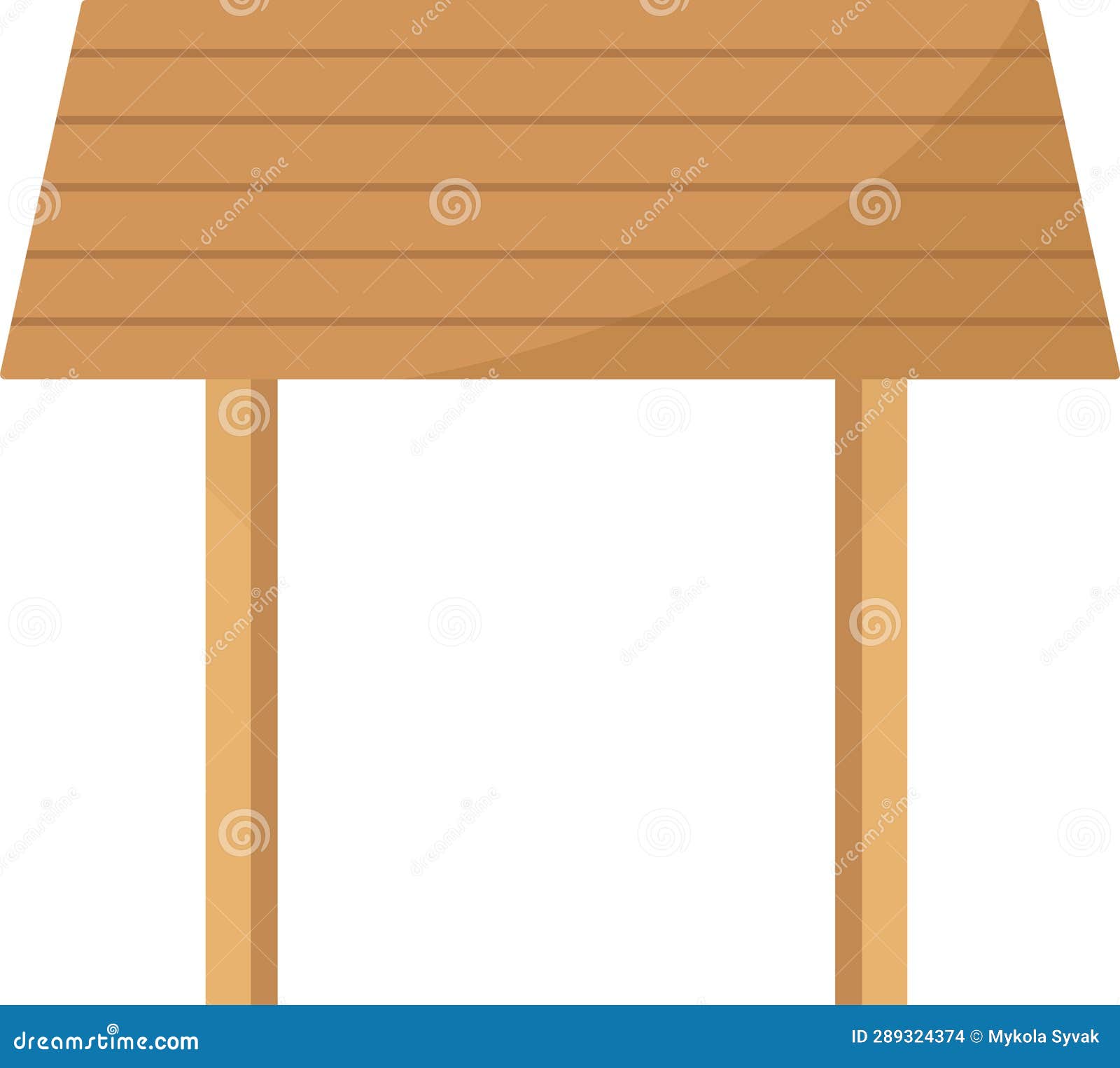 Wooden Roof Structure stock vector. Illustration of design - 289324374