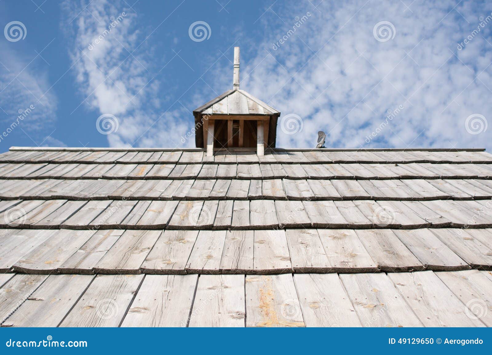 Wooden rooftop stock photo. Image of cottage, metal, rooftop - 49129650