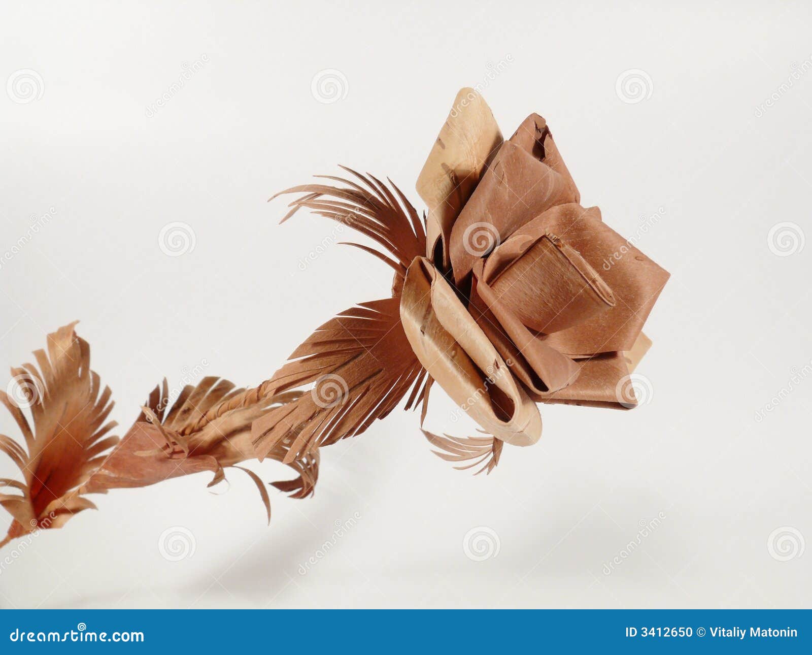 Wooden Rose stock photo. Image of wooden, decorative, petals - 3412650