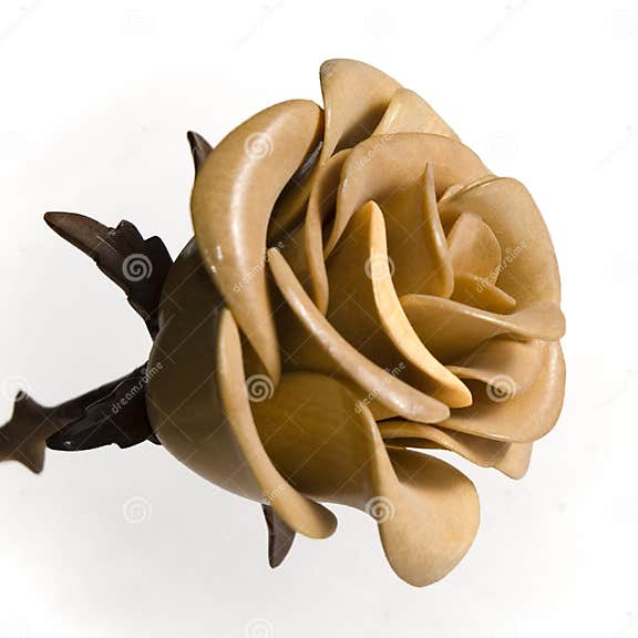 Wooden rose stock photo. Image of thread, plant, interior - 6846450
