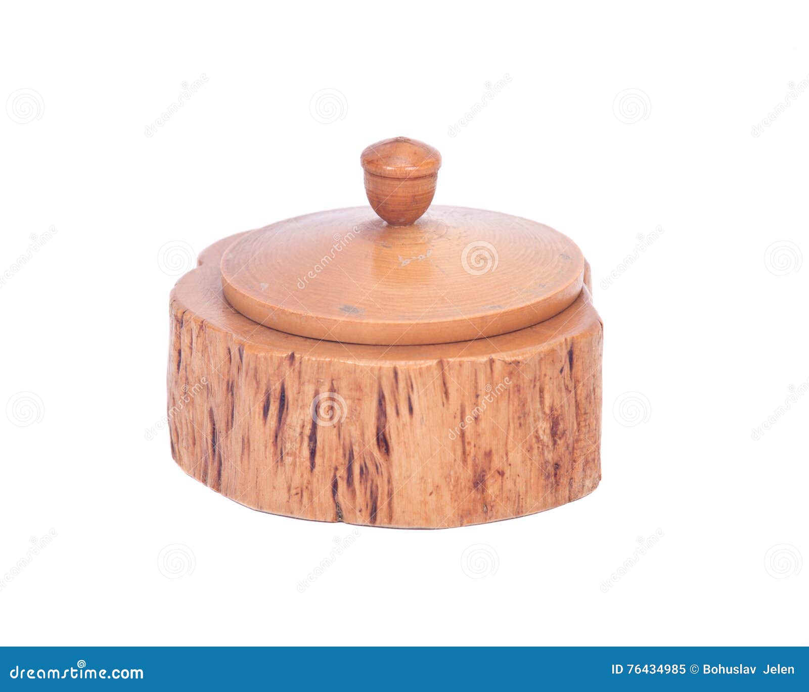 Wooden round box stock image. Image of brown, isolated - 76434985
