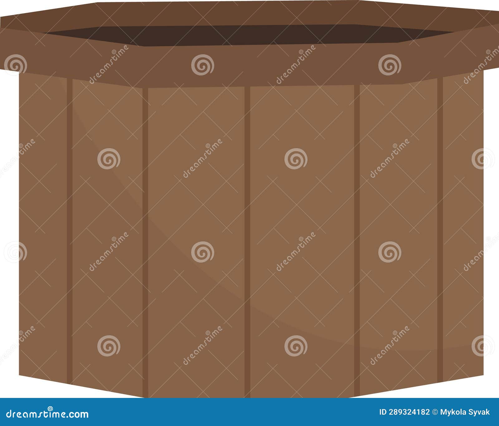 Wooden Round Pool stock illustration. Illustration of outdoor - 289324182
