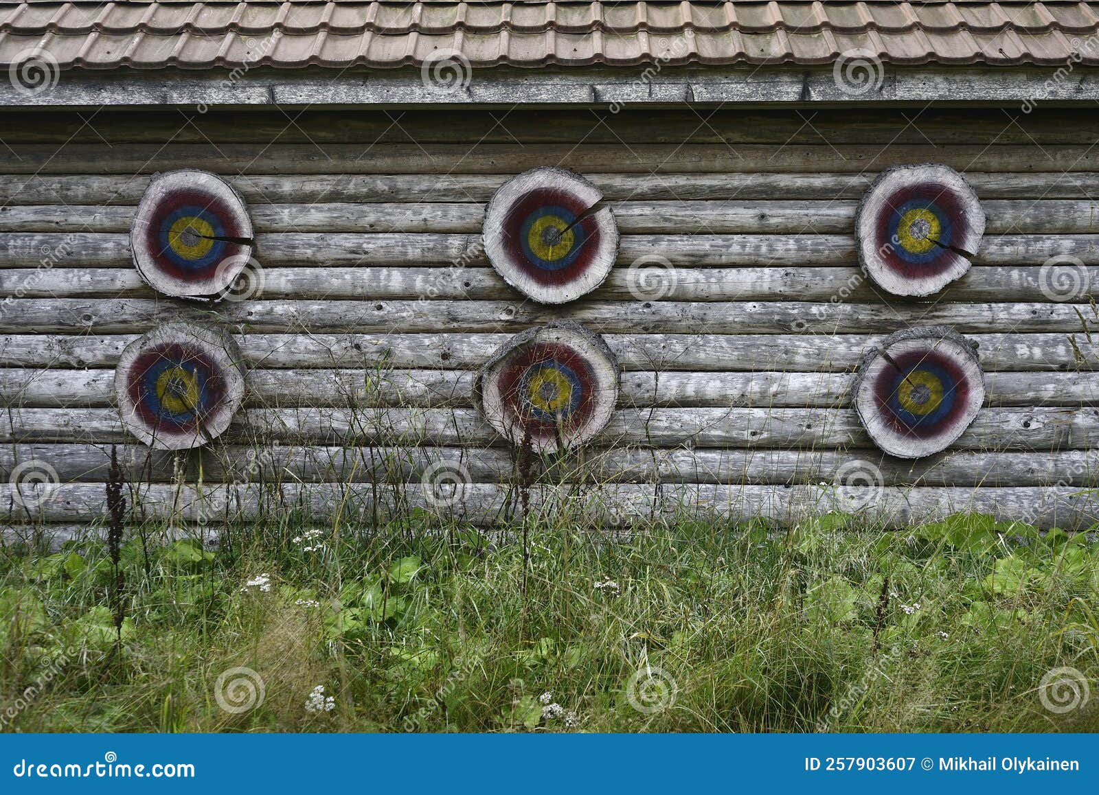 Wooden Round Targets for Archery Stock Image - Image of competition ...