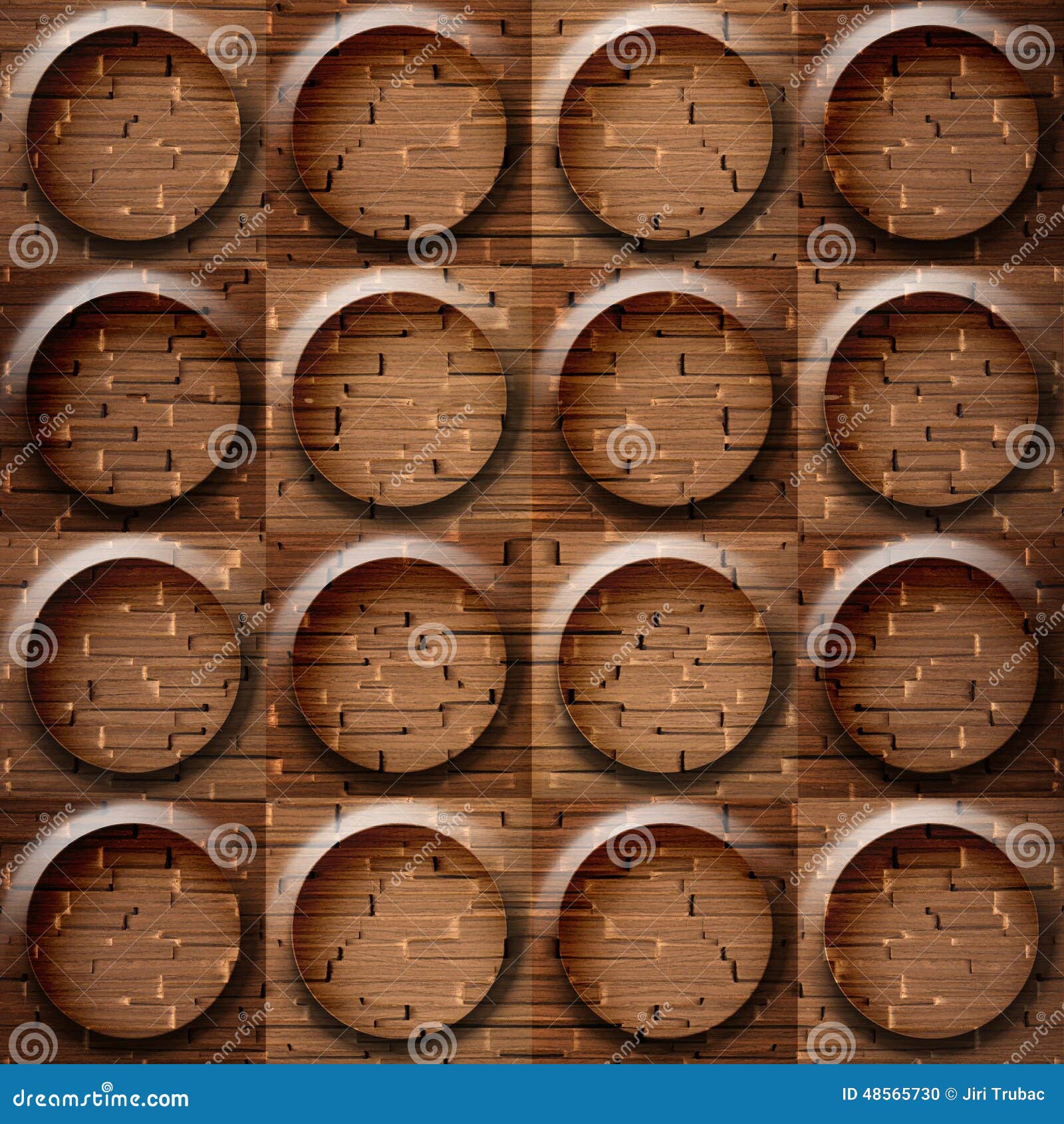 Wooden Rounded Abstract Blocks Stacked for Seamless Background Stock ...