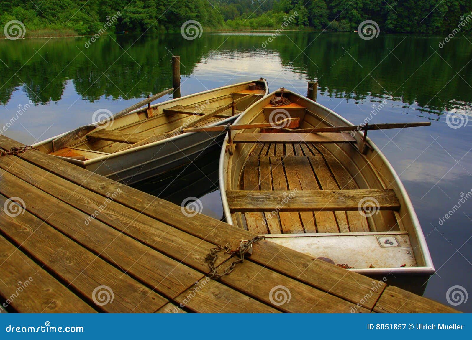 Wooden rowing boats stock image. Image of pier, mooring - 8051857