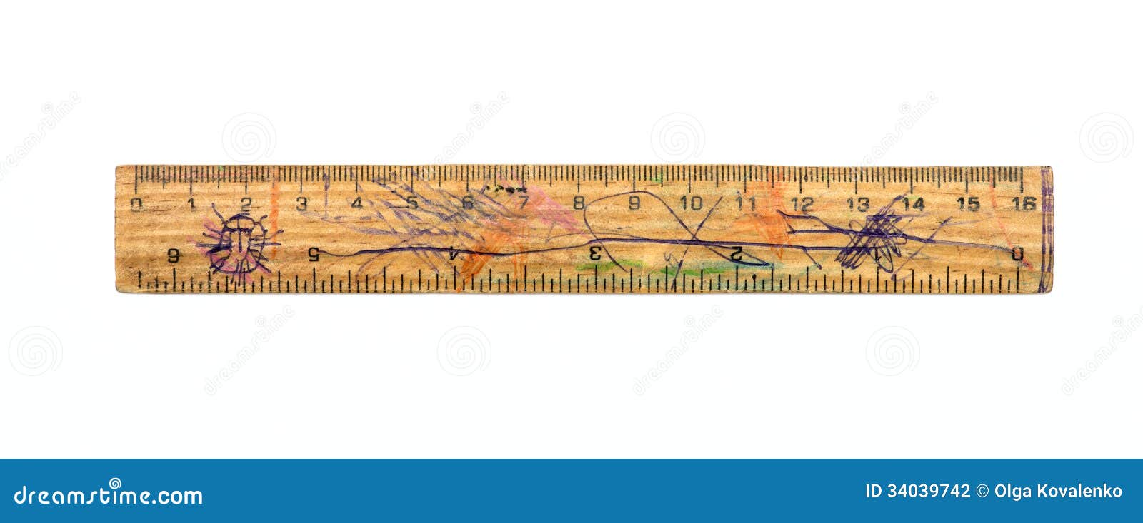 Wooden ruler stock photo. Image of education, office - 34039742