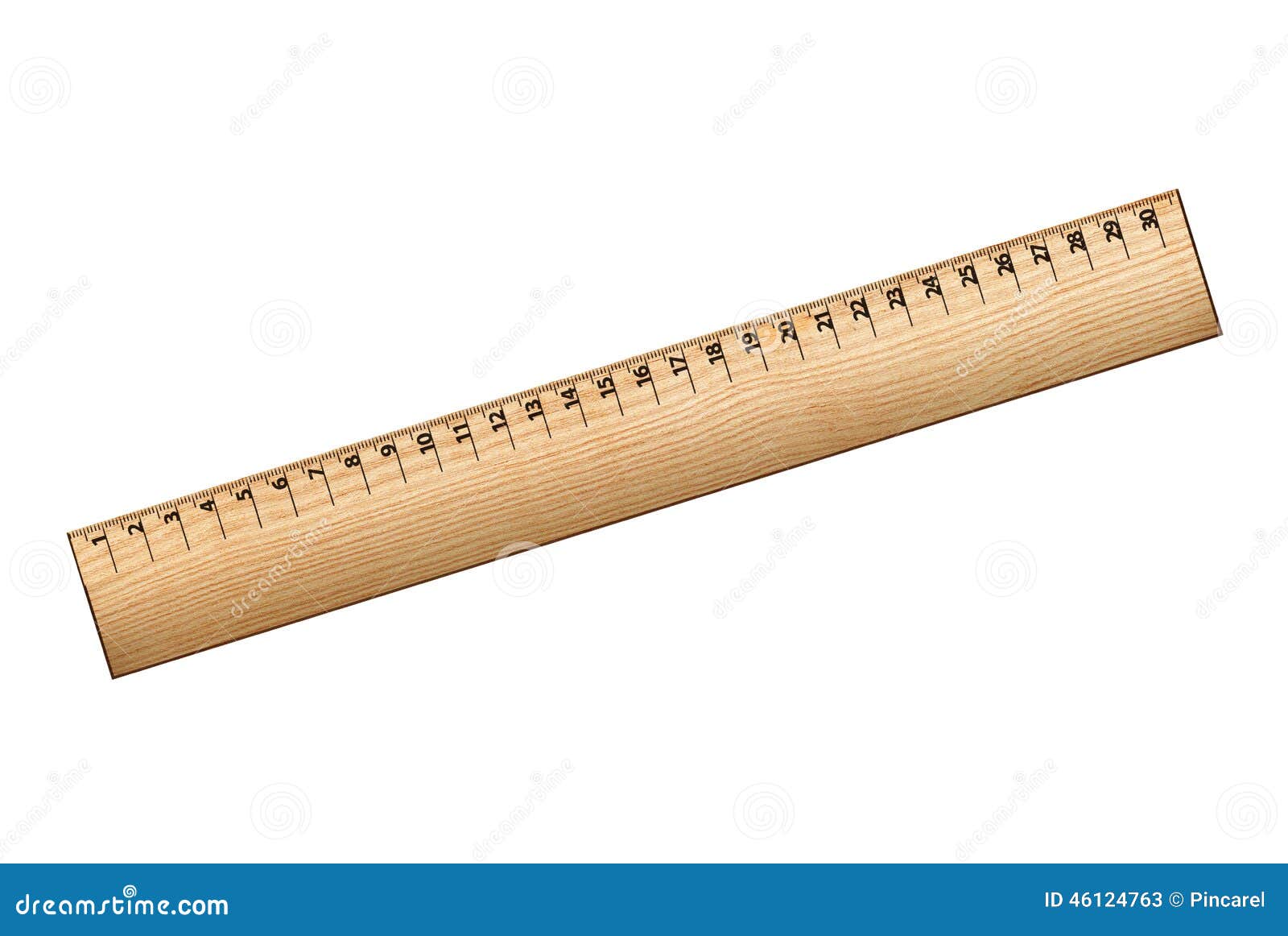 Wooden Ruler Stock Photo - Image: 46124763