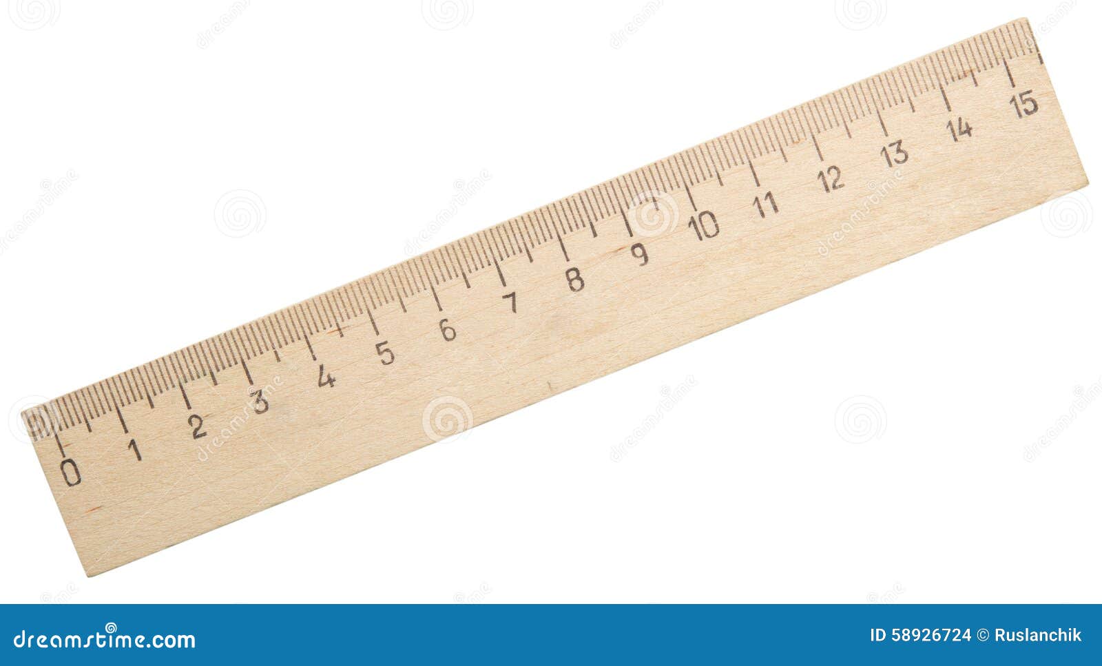 Wooden ruler stock photo. Image of millimeter, ruler - 58926724