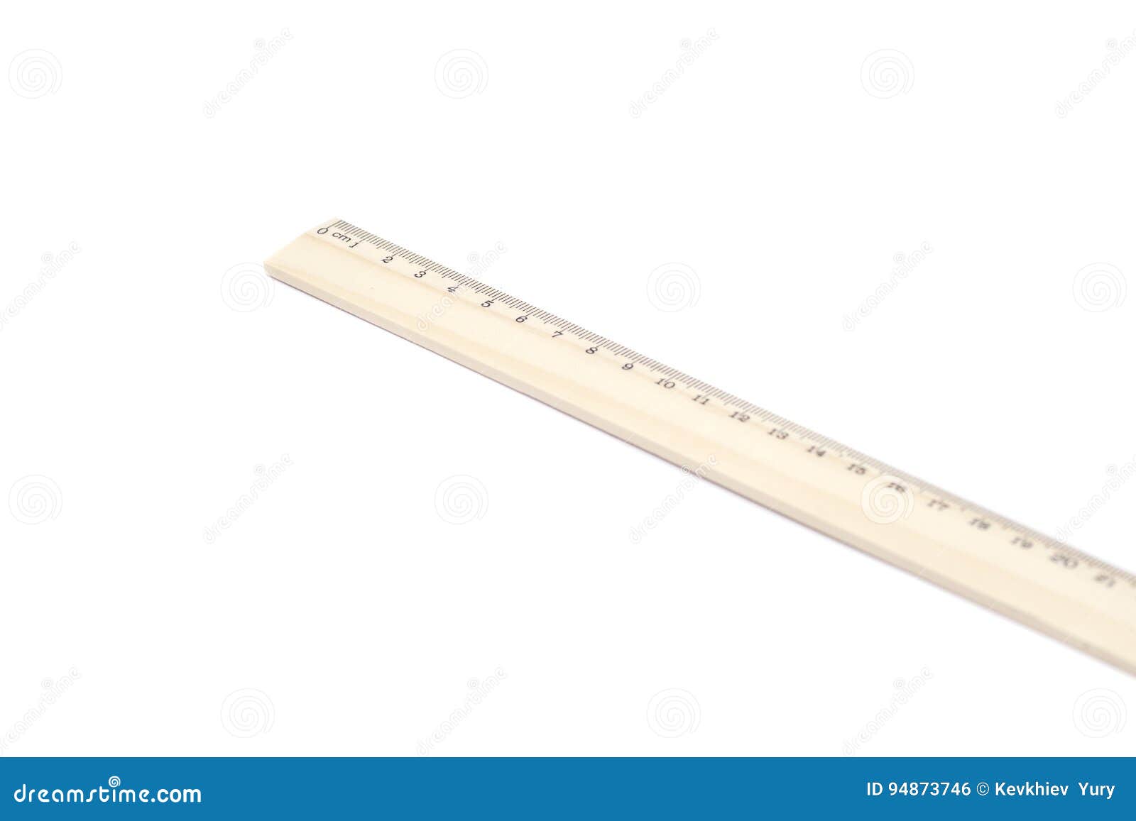 Wooden Ruler Isolated on White Stock Photo - Image of meter, measure ...