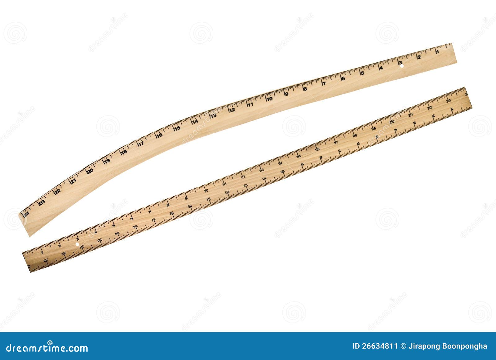Wooden Ruler on White Background Stock Image - Image of tool, macro ...