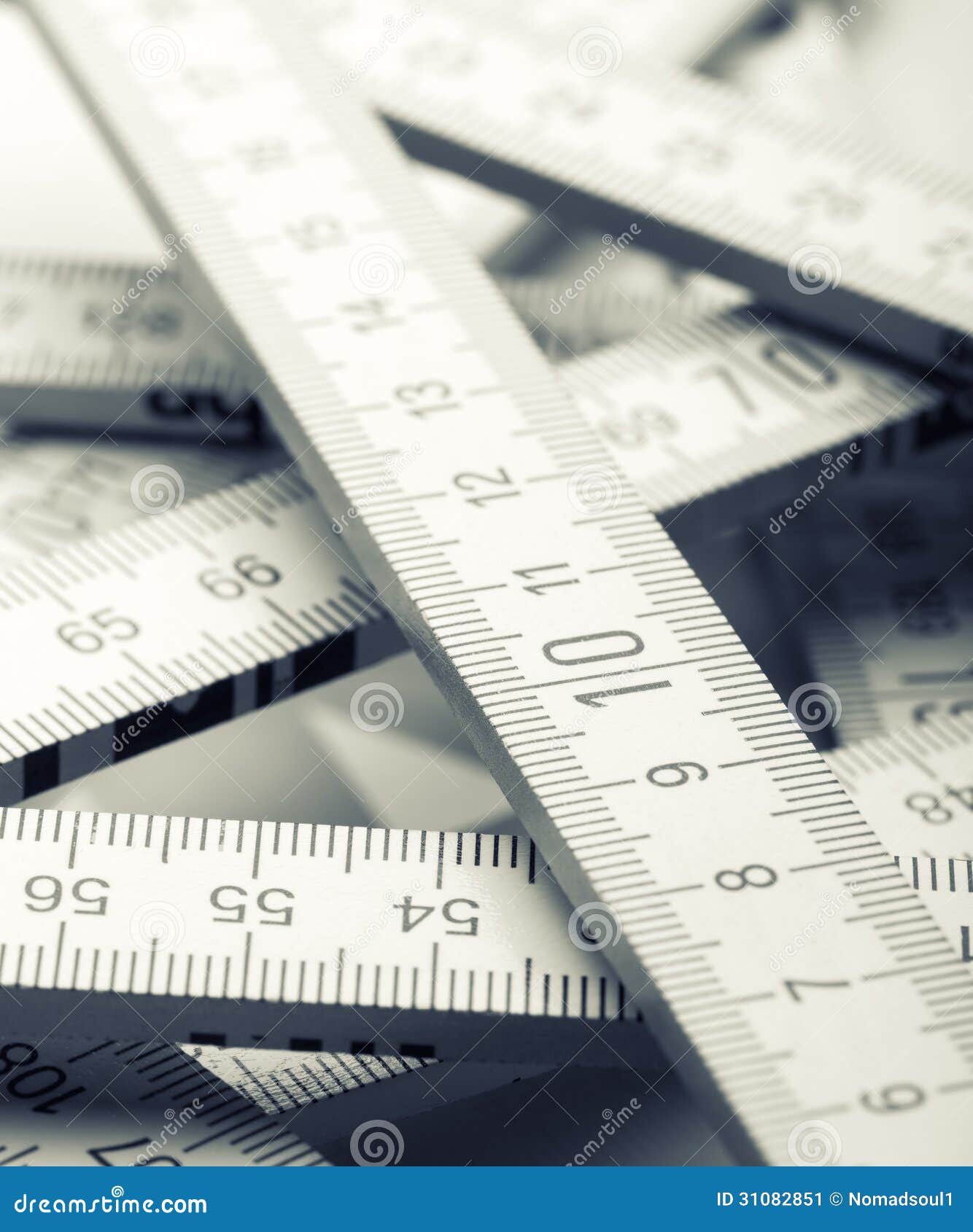 Wooden rulers stock image. Image of design, macro, concept - 31082851
