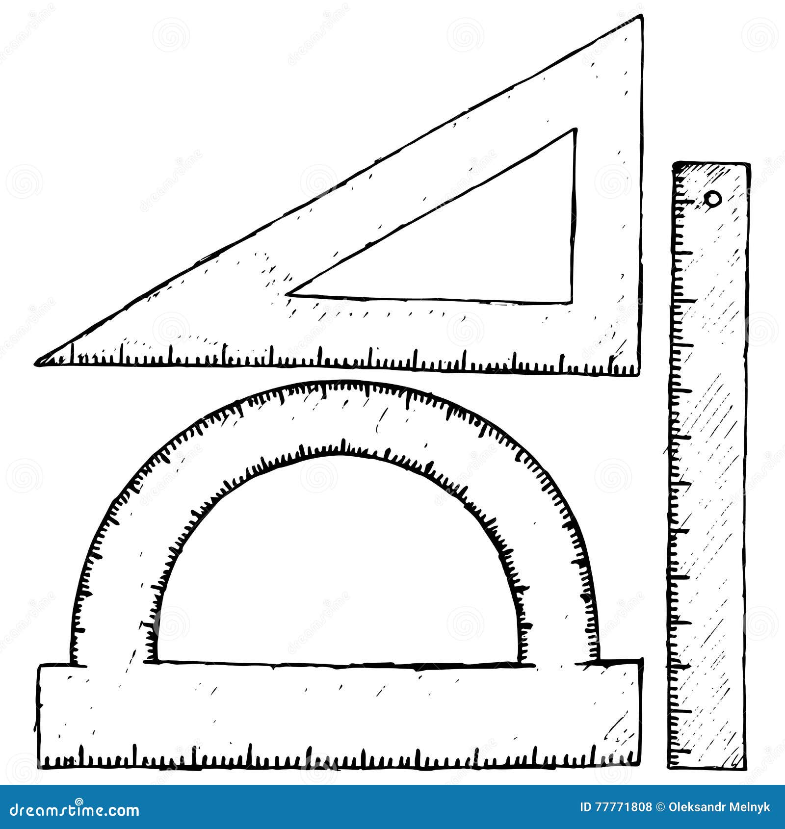 Wooden rulers stock vector. Illustration of quirky, inch - 77771808