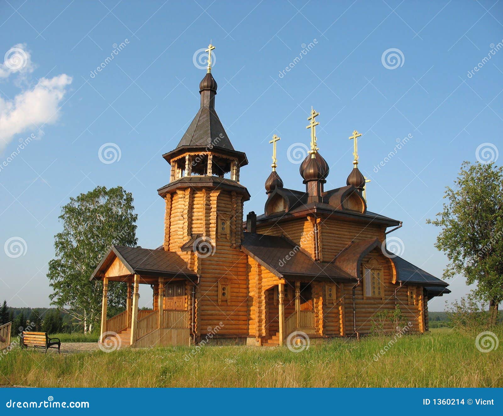 Wooden Russian church stock photo. Image of structure - 1360214
