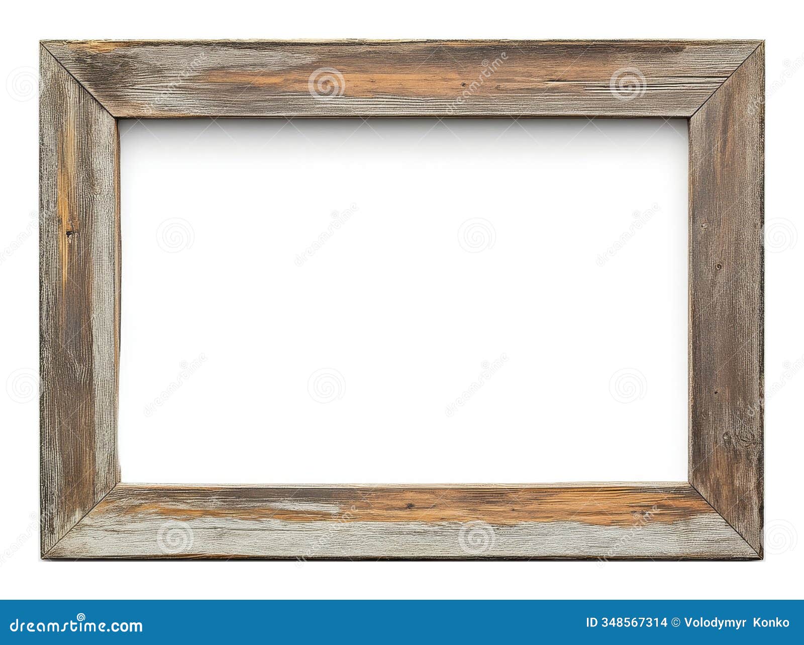 Wooden Rustic Frame Isolated on Transparent Background Stock ...