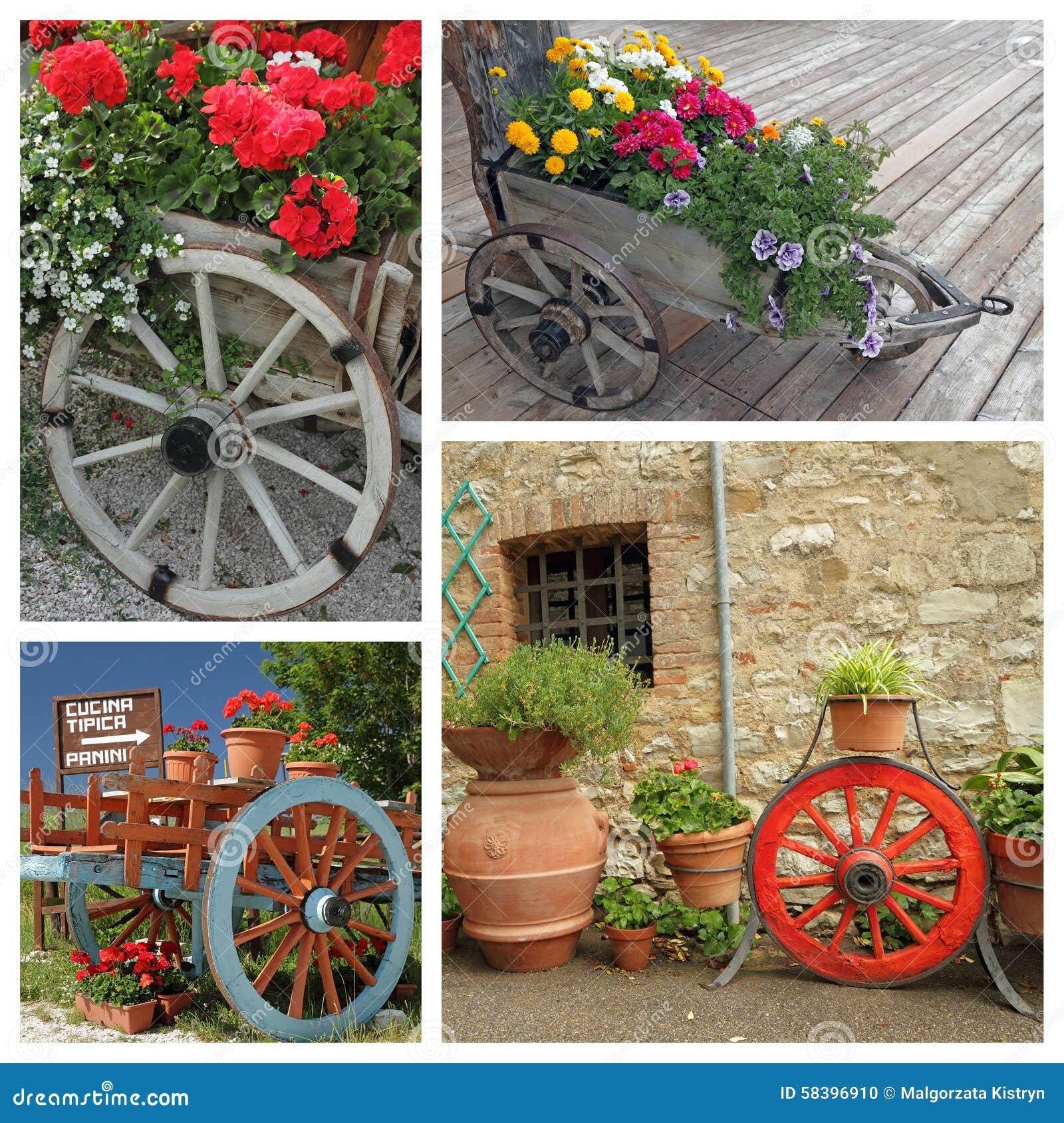 Wooden rustic planters stock photo. Image of container - 58396910