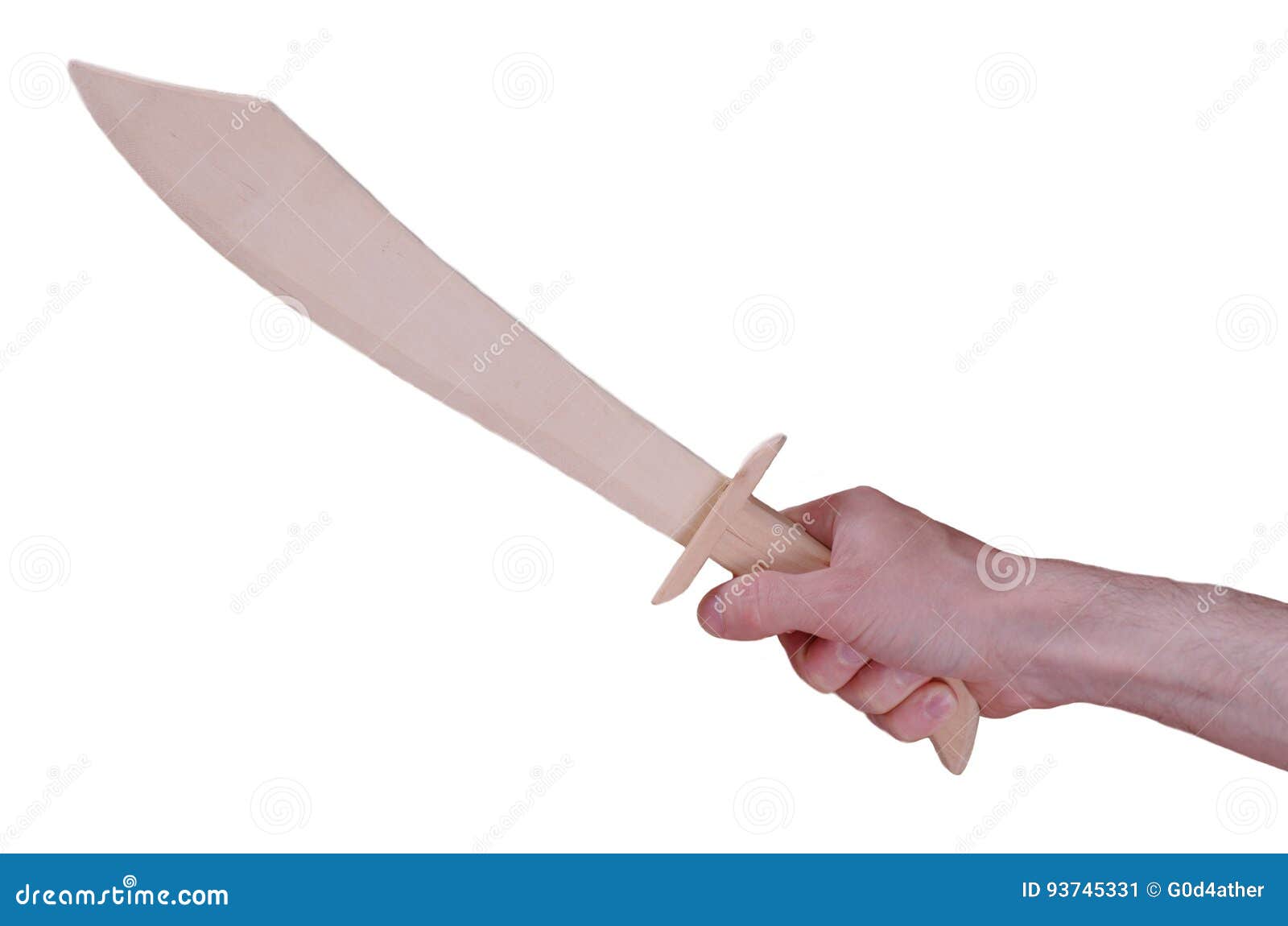 Wooden sabre stock image. Image of closeup, sabre, wooden - 93745331