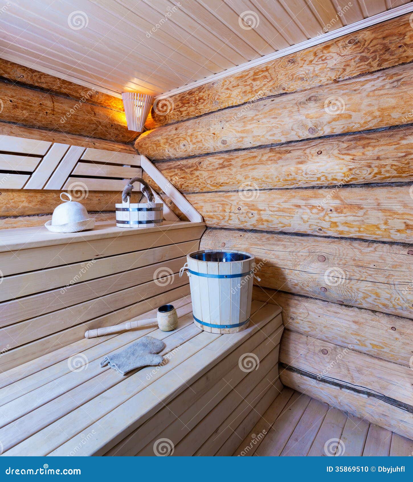 Wooden sauna stock photo. Image of beauty, luxury, relaxation - 35869510