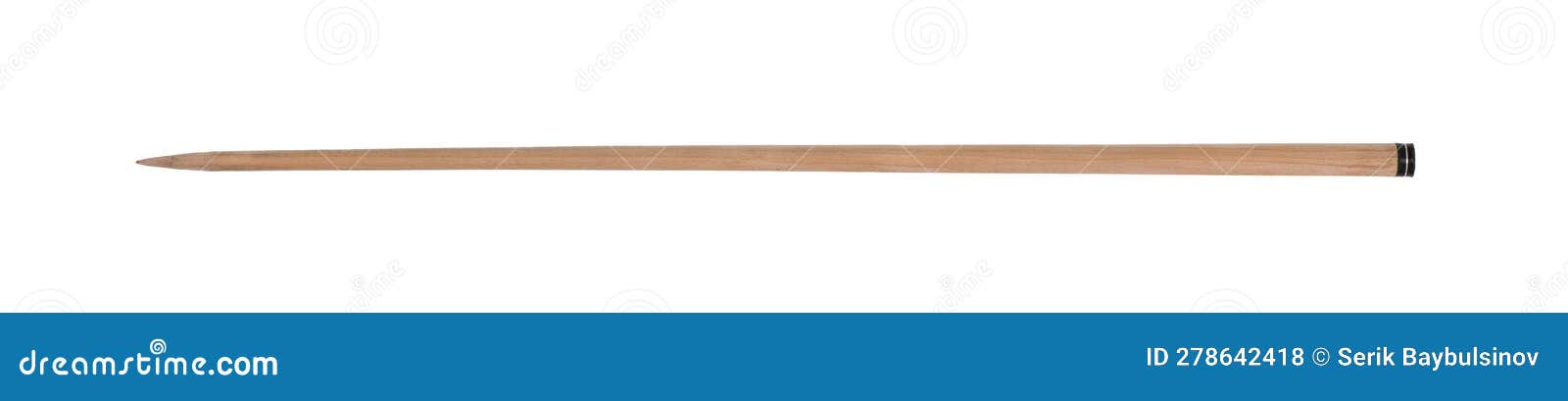 Wooden School Pointer Isolated on White Stock Photo - Image of empty ...