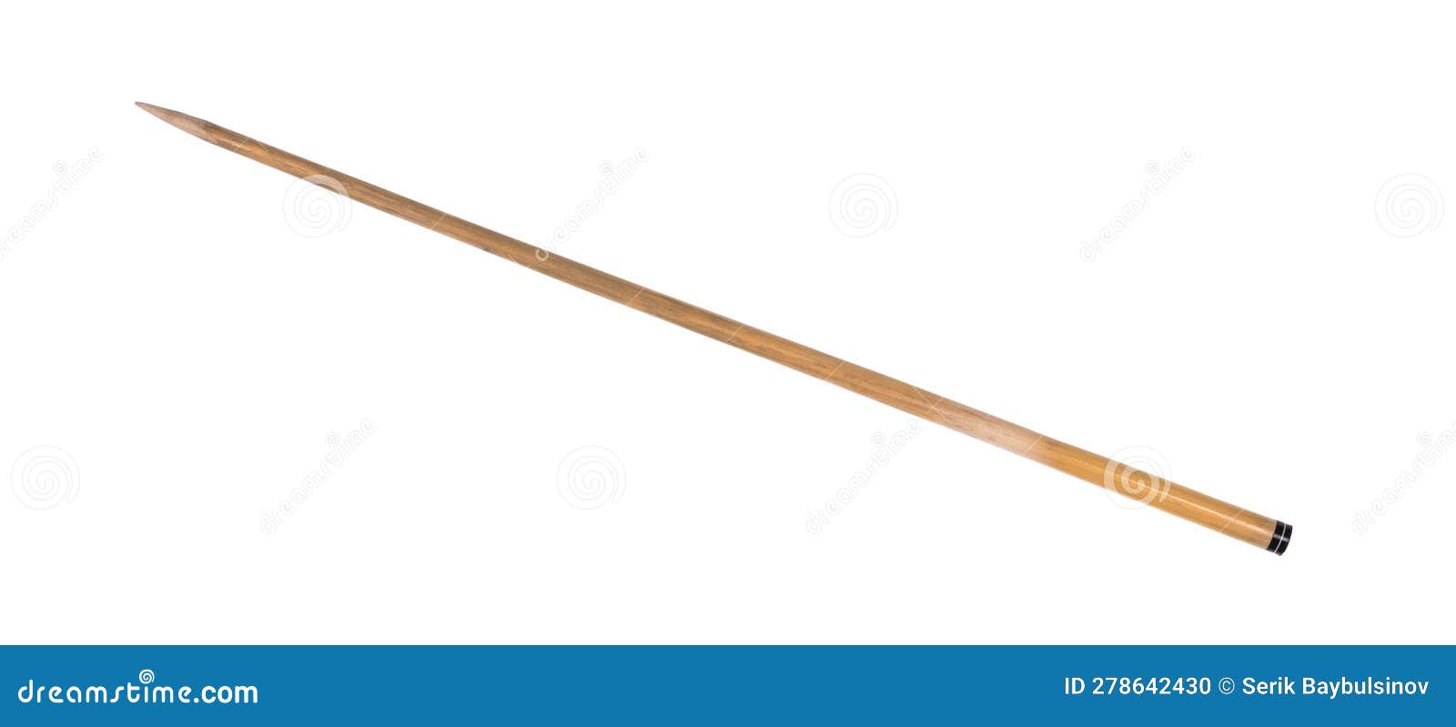 Wooden School Pointer Isolated on White Stock Photo - Image of ...