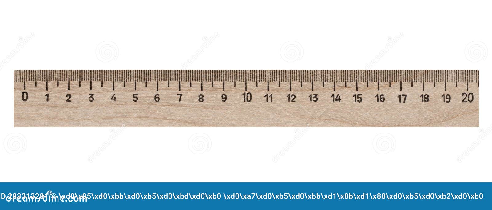 Wooden School Ruler Beige, Isolated Stock Image - Image of school ...