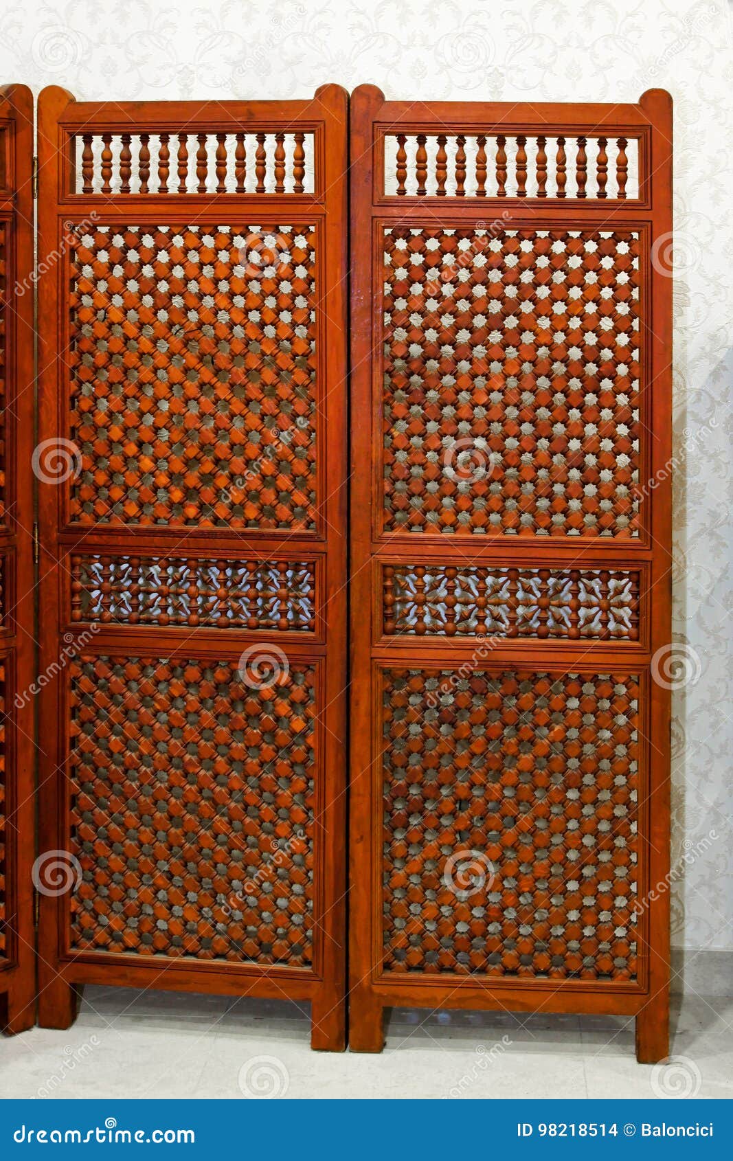Wooden screen stock photo. Image of wooden, decorative - 98218514