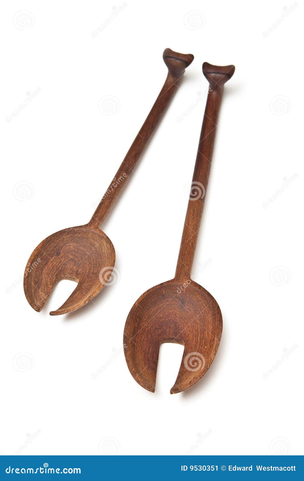 Wooden serving spoons stock image. Image of cutlery, white - 9530351