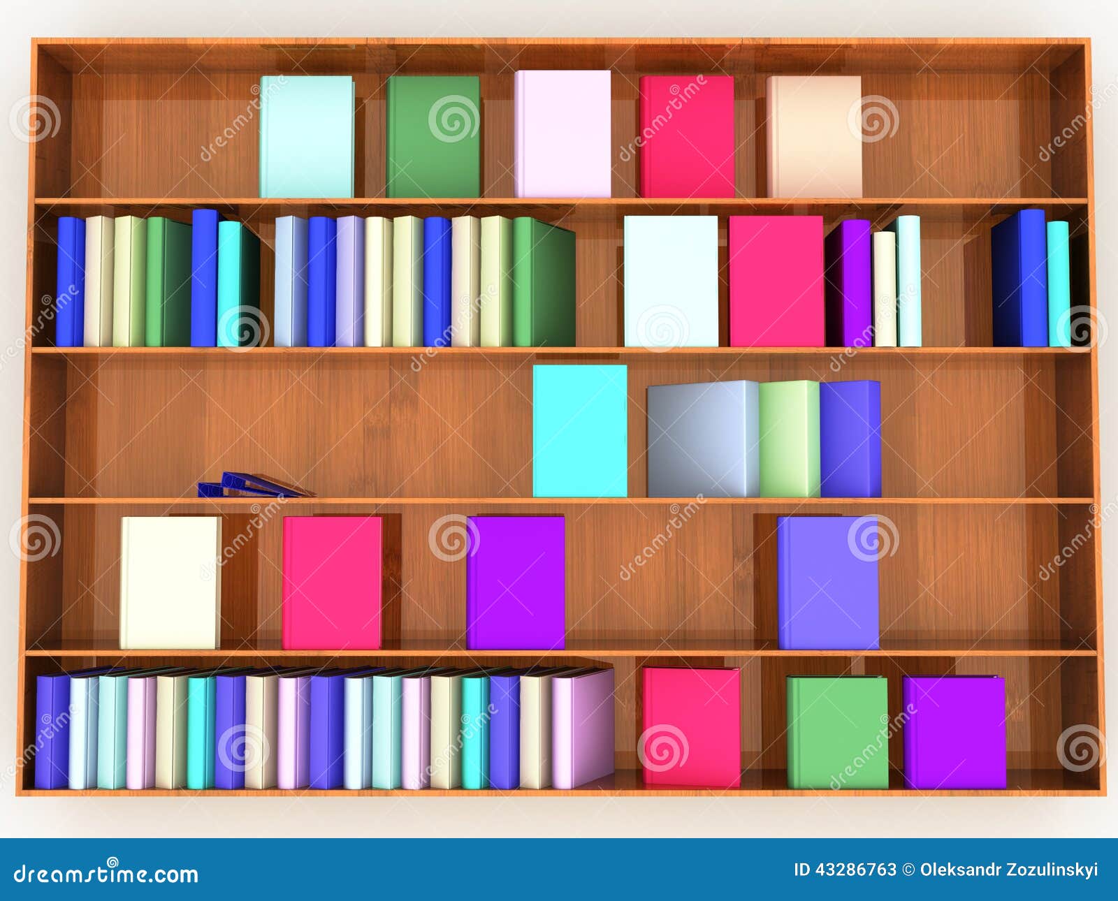 Wooden Shelf Books Different Colors Stock Illustrations – 13 Wooden ...