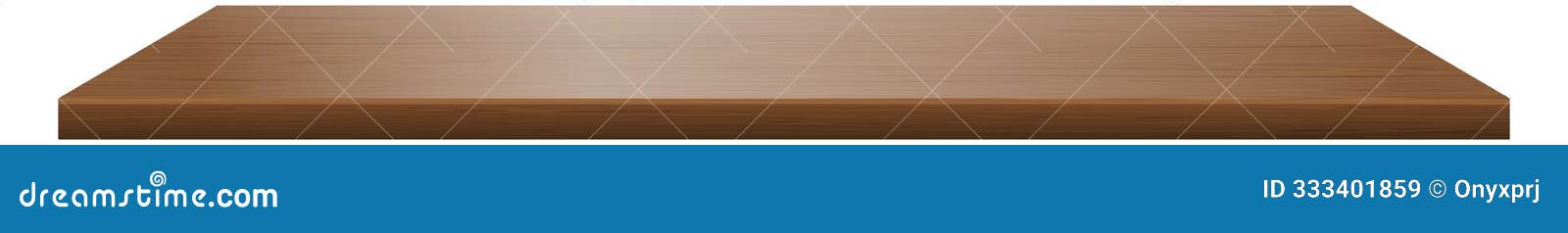 Wooden Shelf Mockup With Realistic Shadow And Material Texture Royalty ...