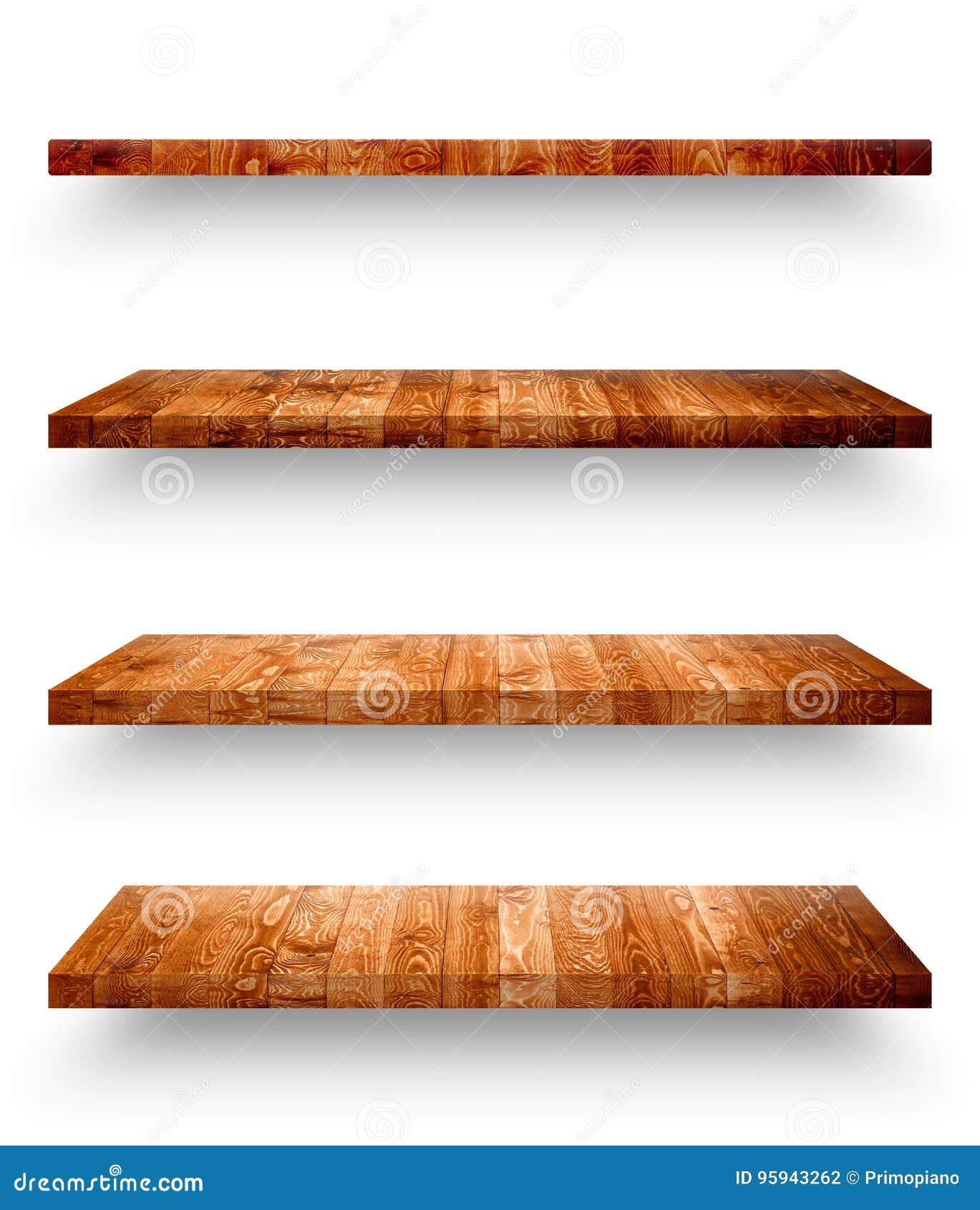 Wooden Shelf Template Set Isolated Stock Photo - Image of carpenter ...