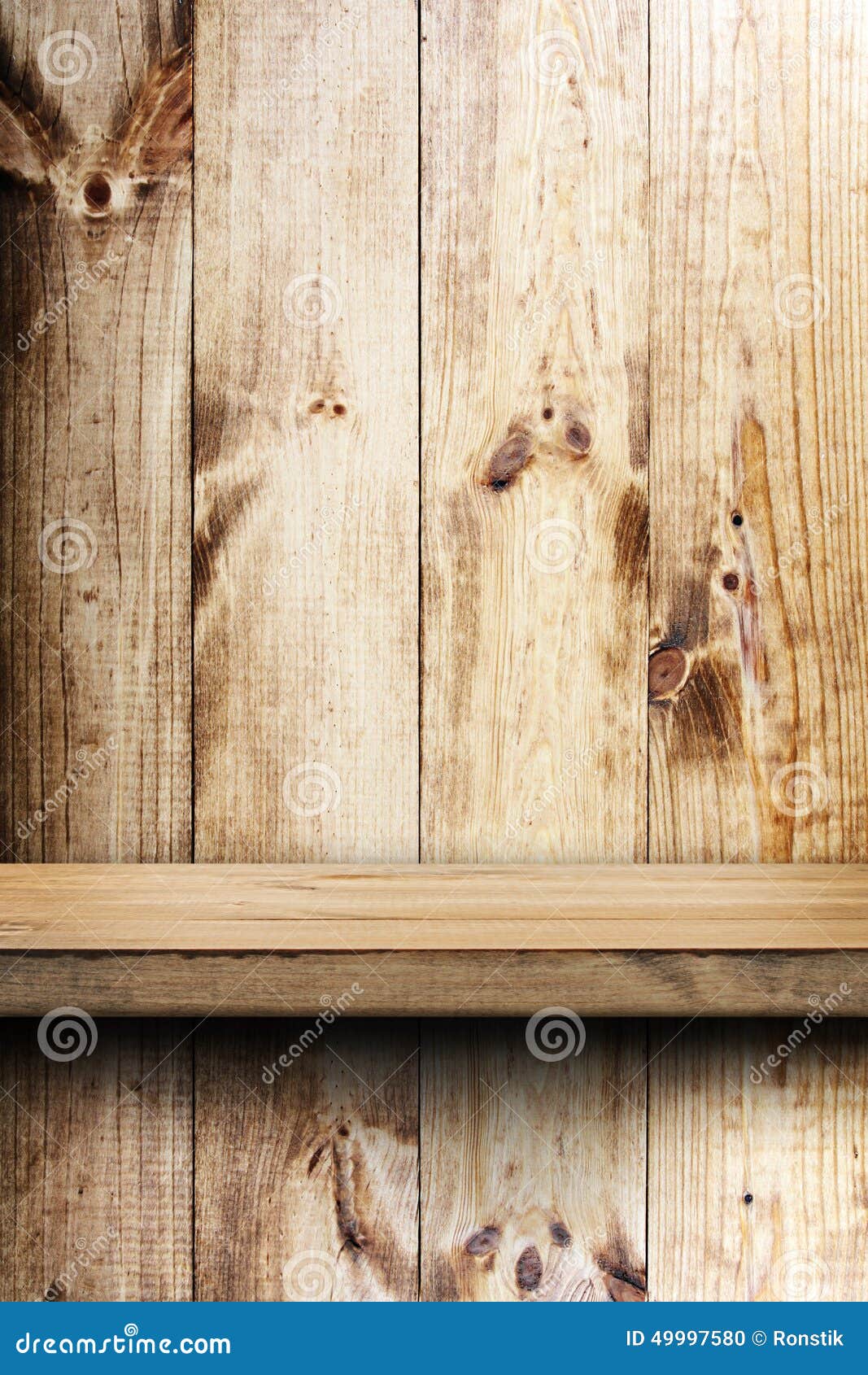 Wooden shelf and wall stock photo. Image of pine, wood - 49997580
