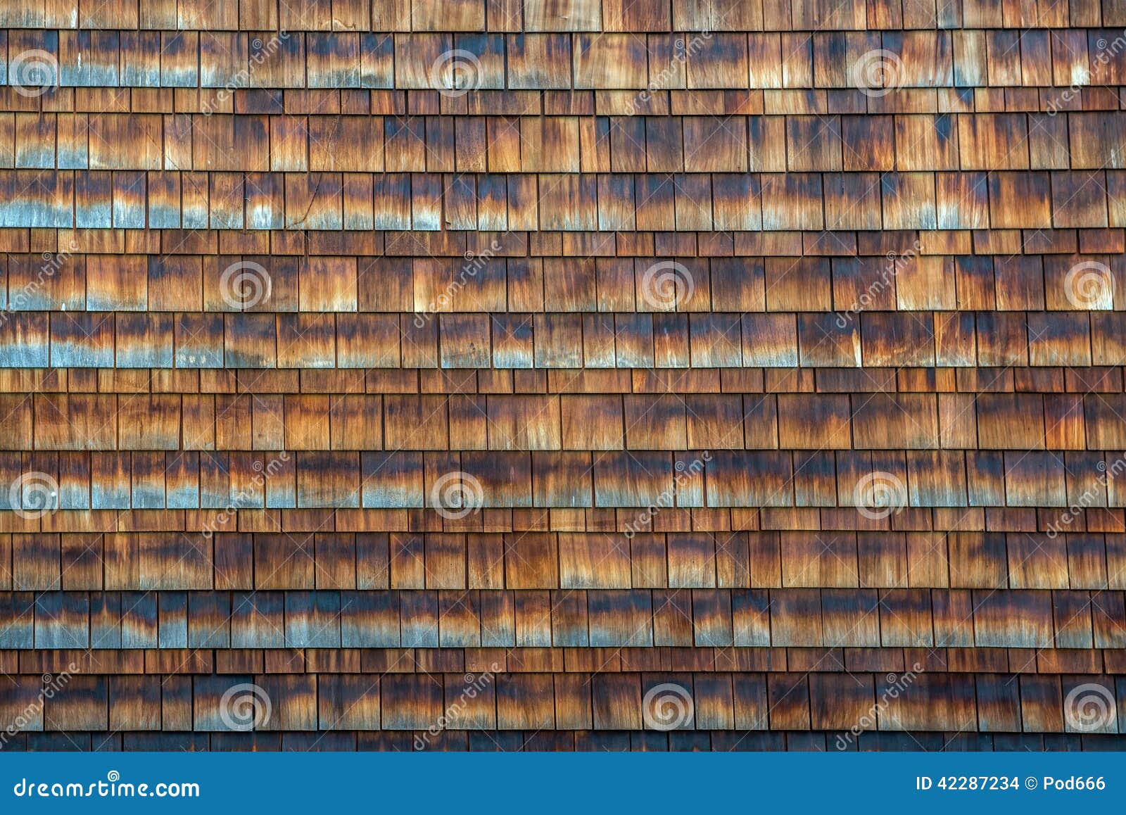 Wooden Shingles on Side of a Building Stock Photo - Image of ...
