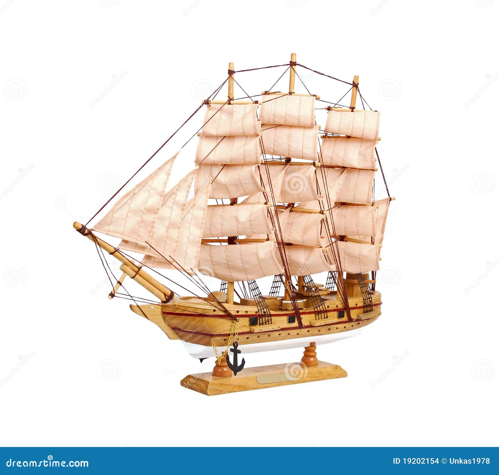 Wooden ship toy model stock photo. Image of replica, boat - 19202154