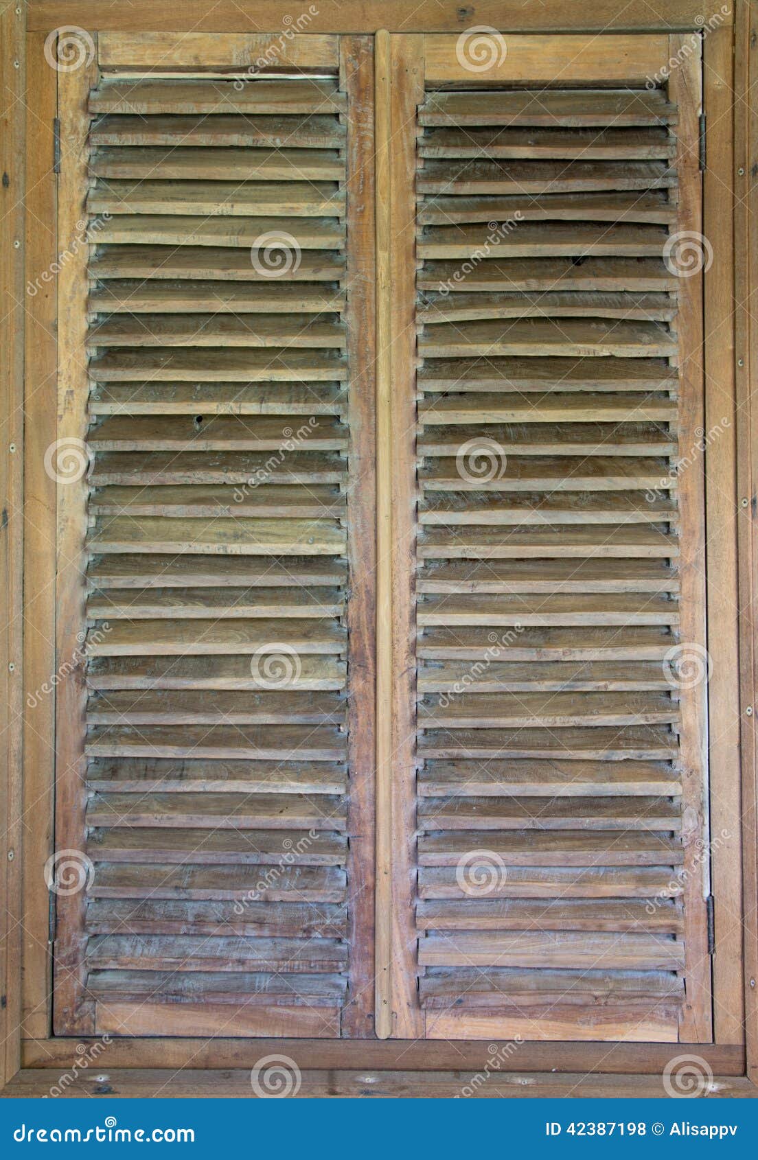 Wooden shutter stock photo. Image of decor, frame, structure - 42387198